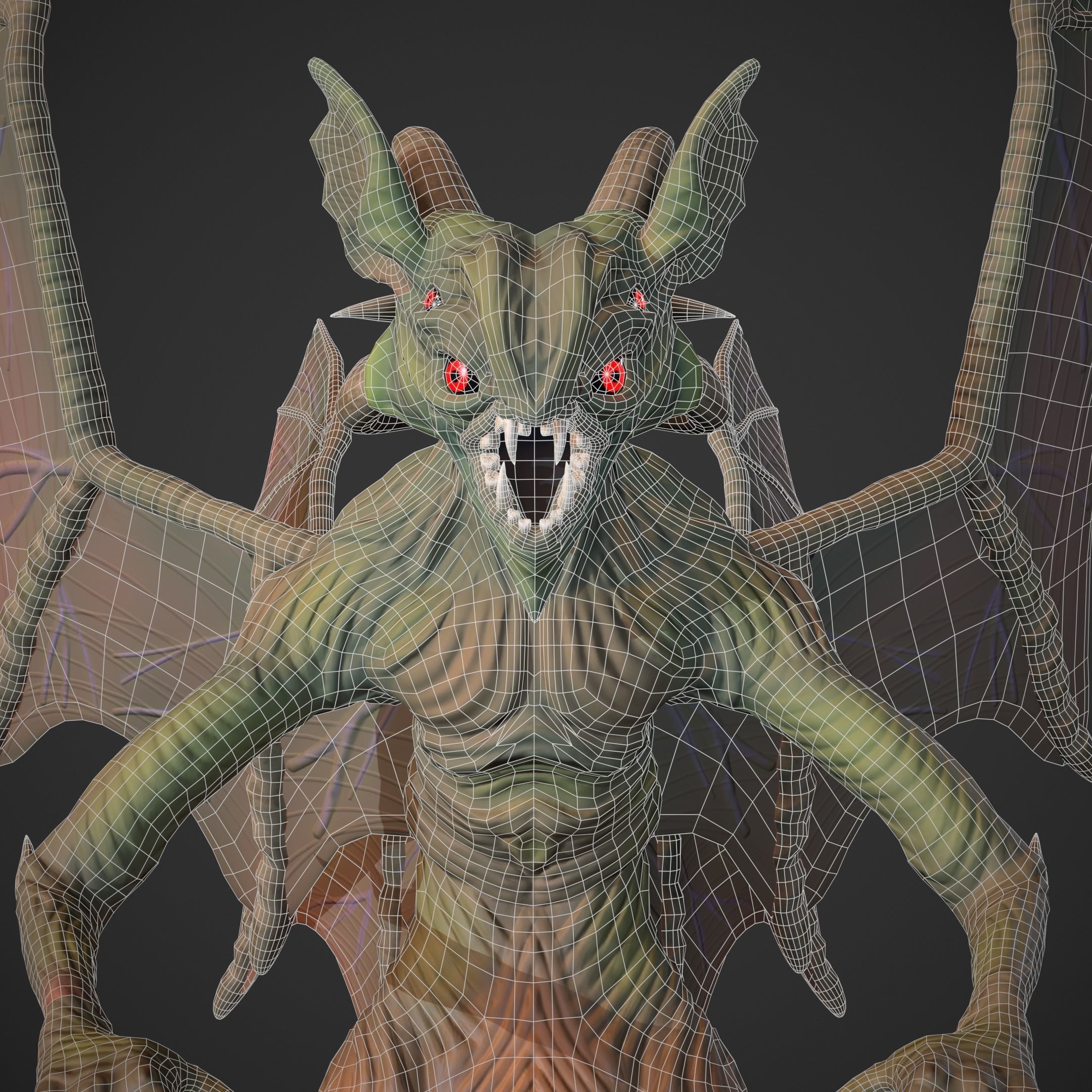 3D model Stylized Gargoyle VR / AR / low-poly | CGTrader