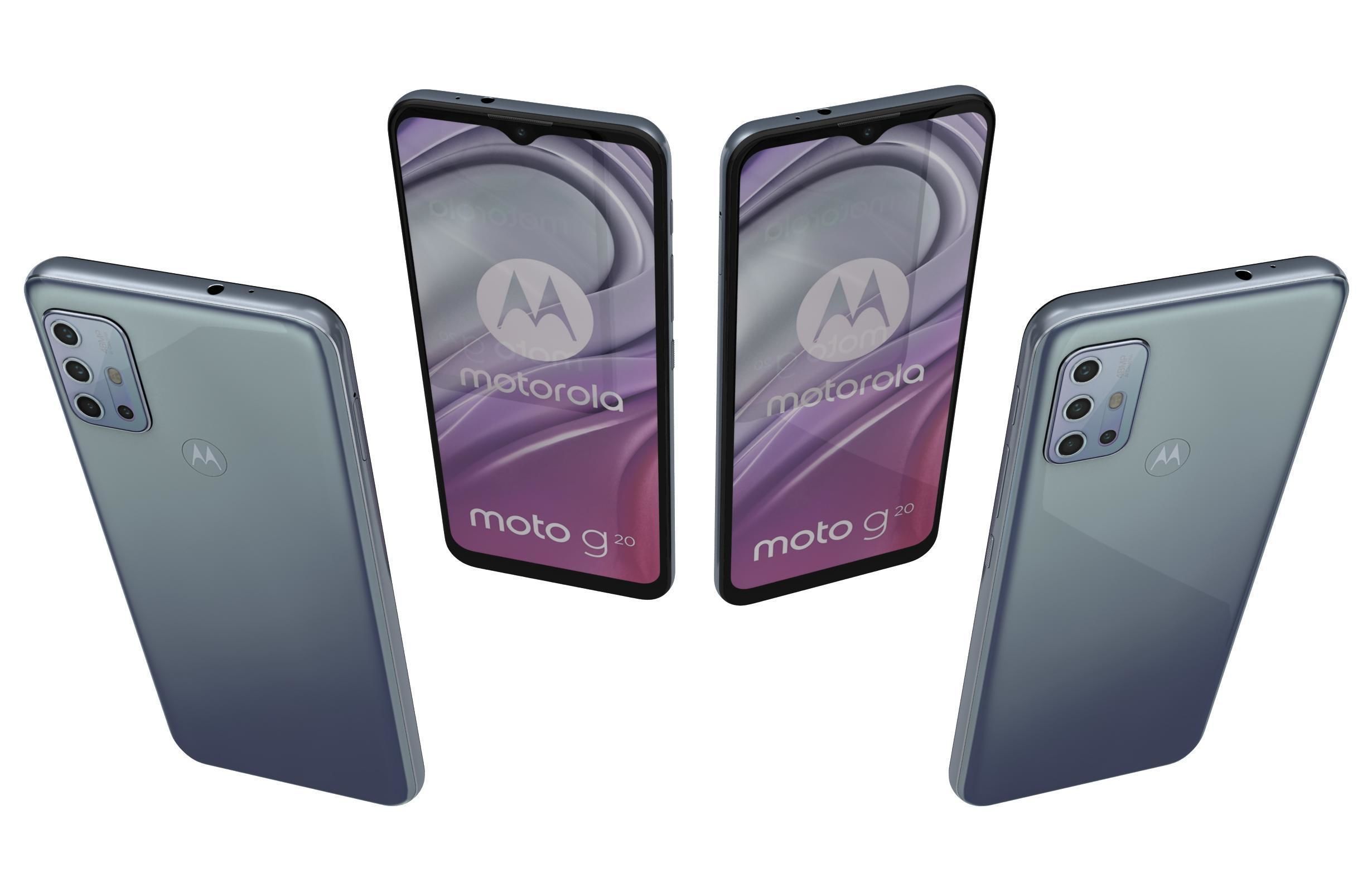 Motorola Moto G20 Gray 3D model | CGTrader