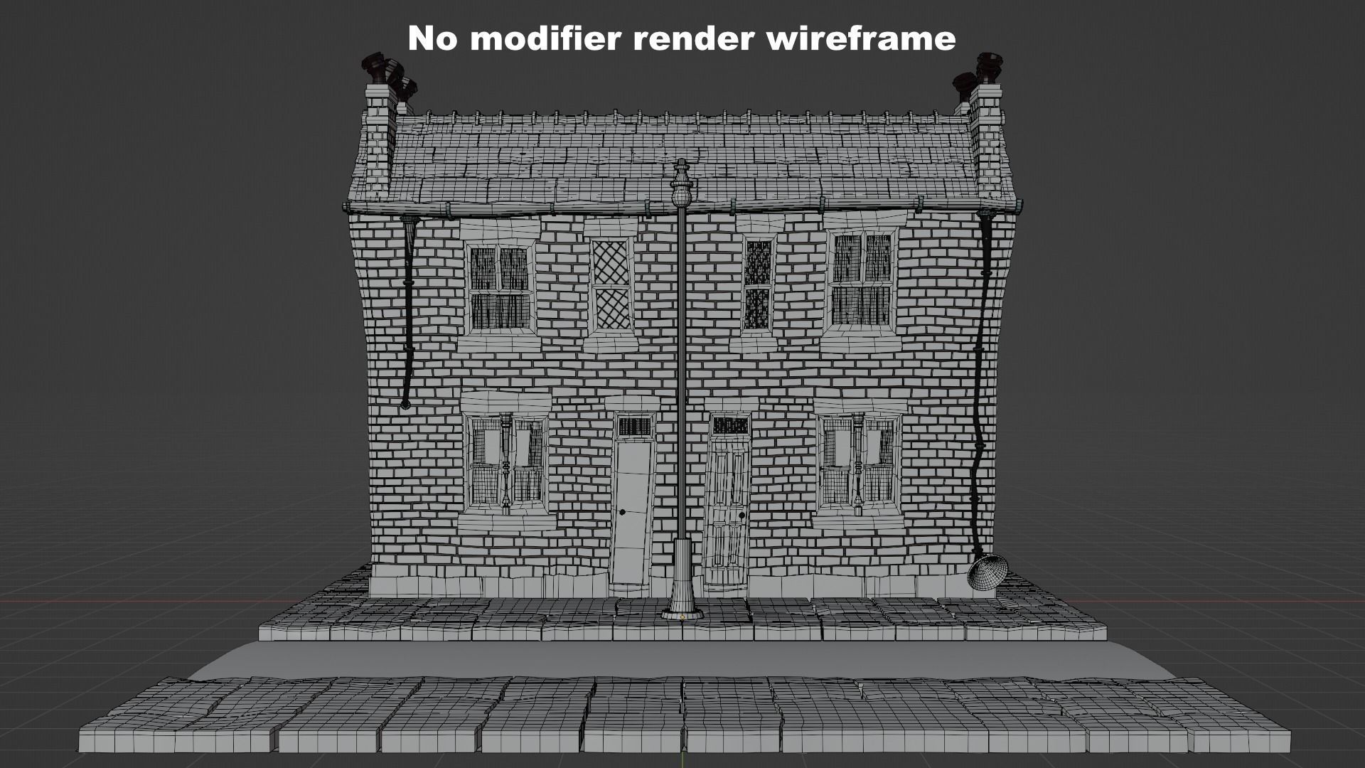Yorkshire Tenement Cartoon Style 3D model | CGTrader