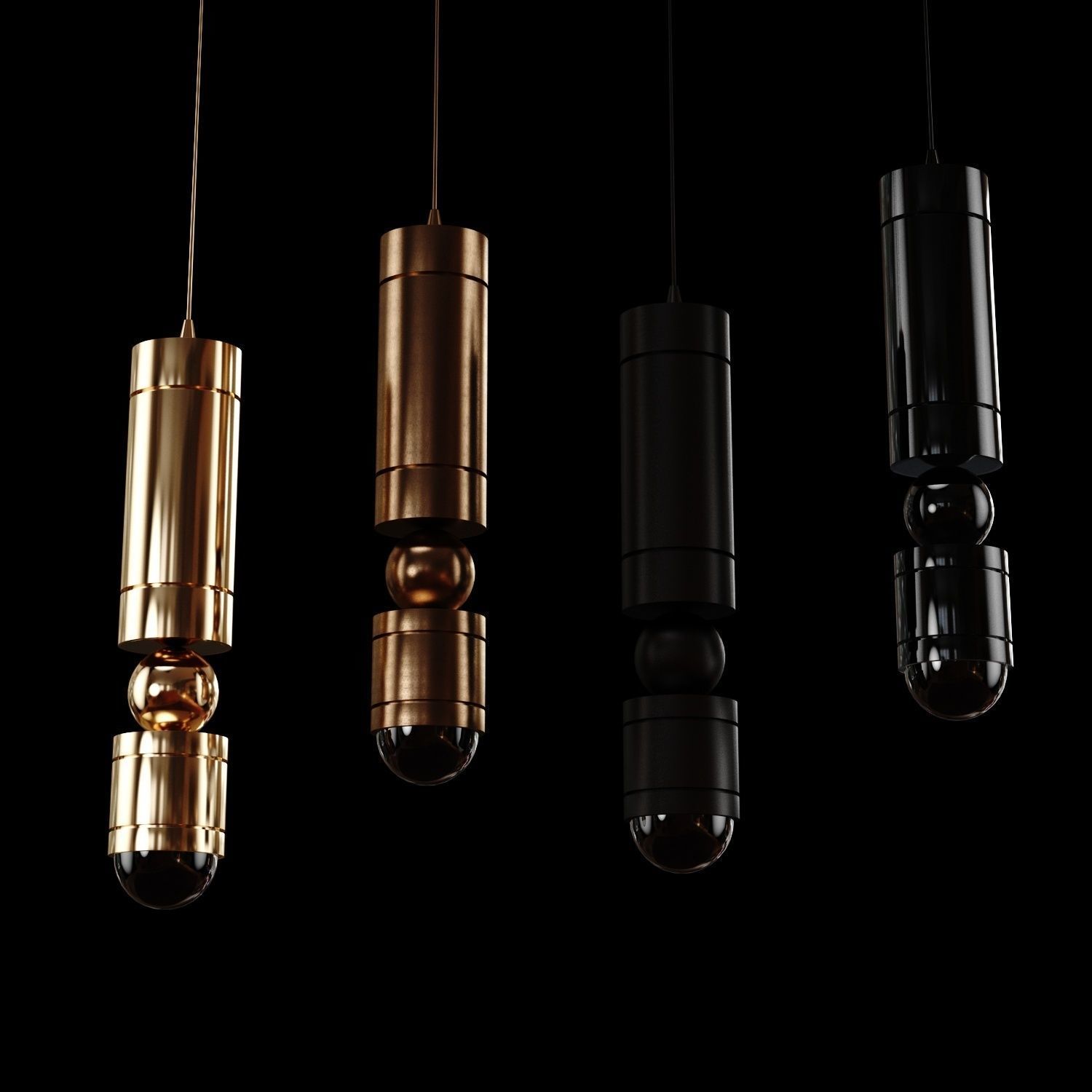 3D model Collection pendant lights 3D model VR / AR / low-poly | CGTrader