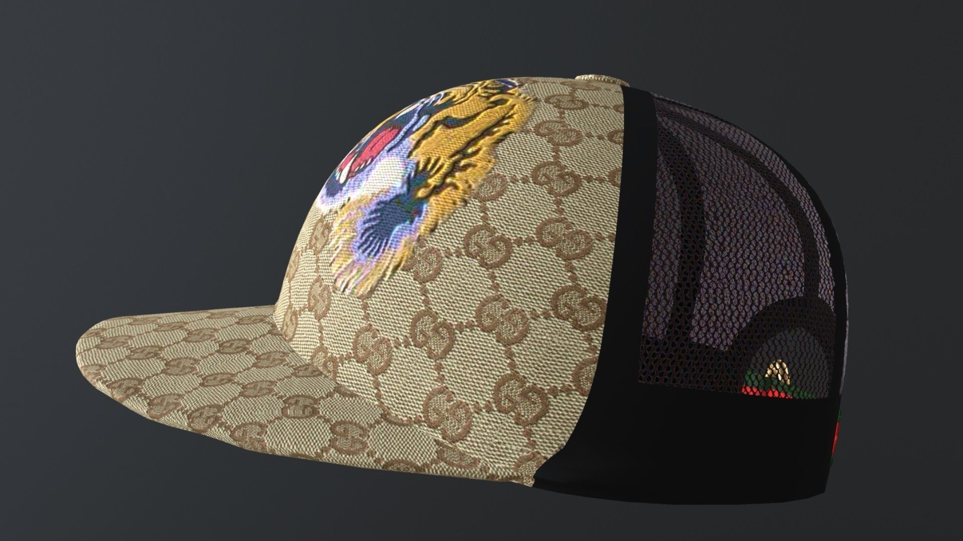3D model GUCCI TIGER CAP PBR VR / AR / low-poly | CGTrader