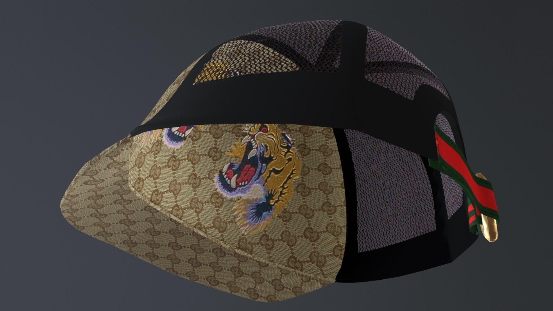 3D model GUCCI TIGER CAP PBR VR / AR / low-poly | CGTrader
