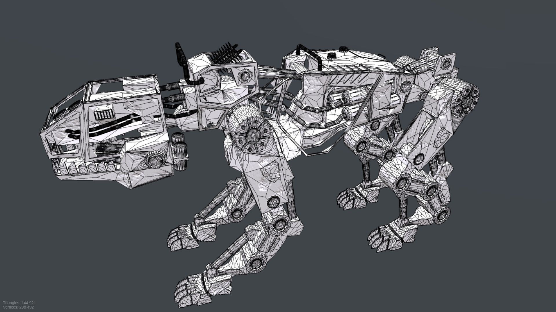 3D model WOLFENSTEIN PANZERHUND DOG PBR VR / AR / low-poly | CGTrader