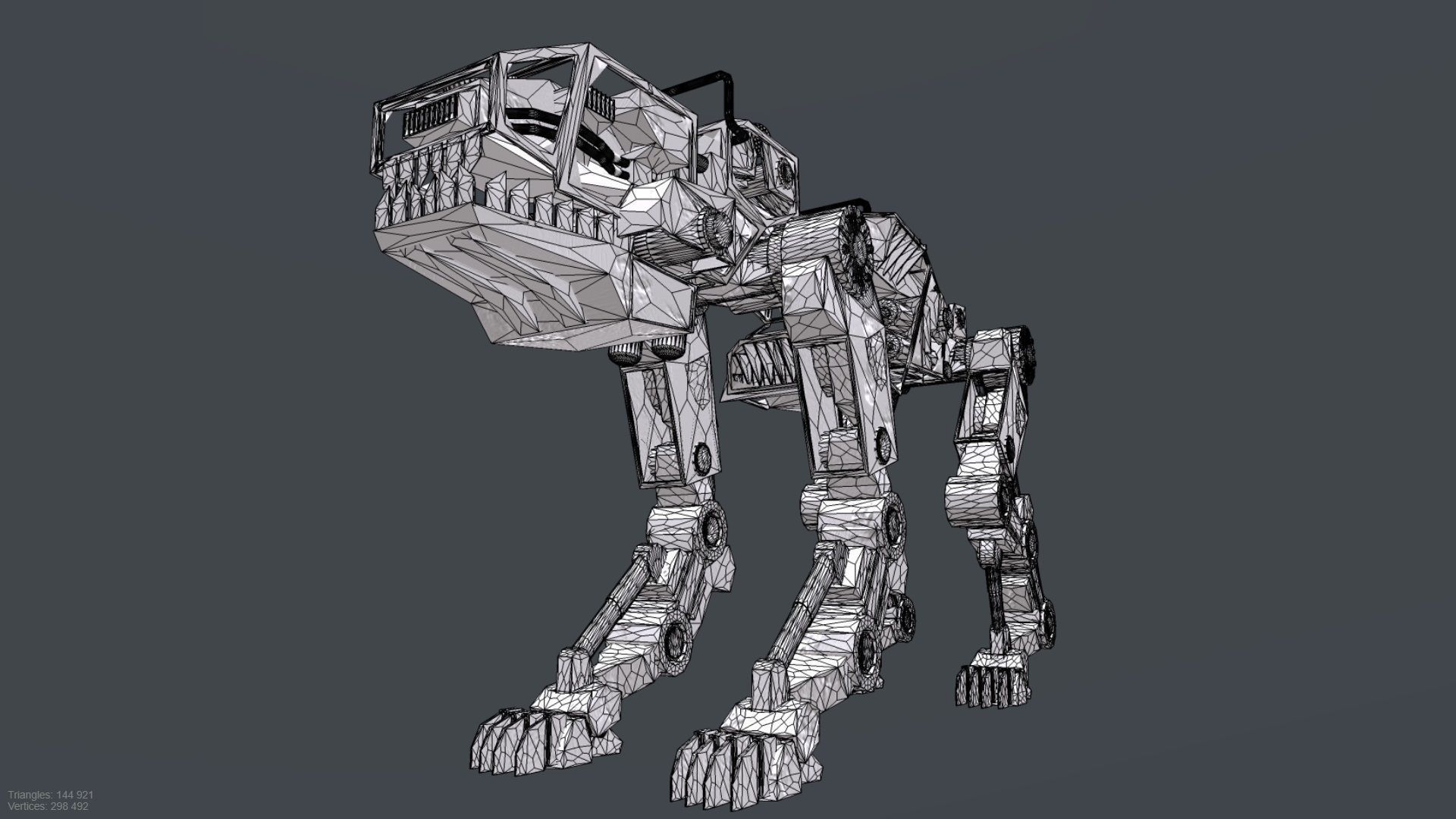 3D model WOLFENSTEIN PANZERHUND DOG PBR VR / AR / low-poly | CGTrader