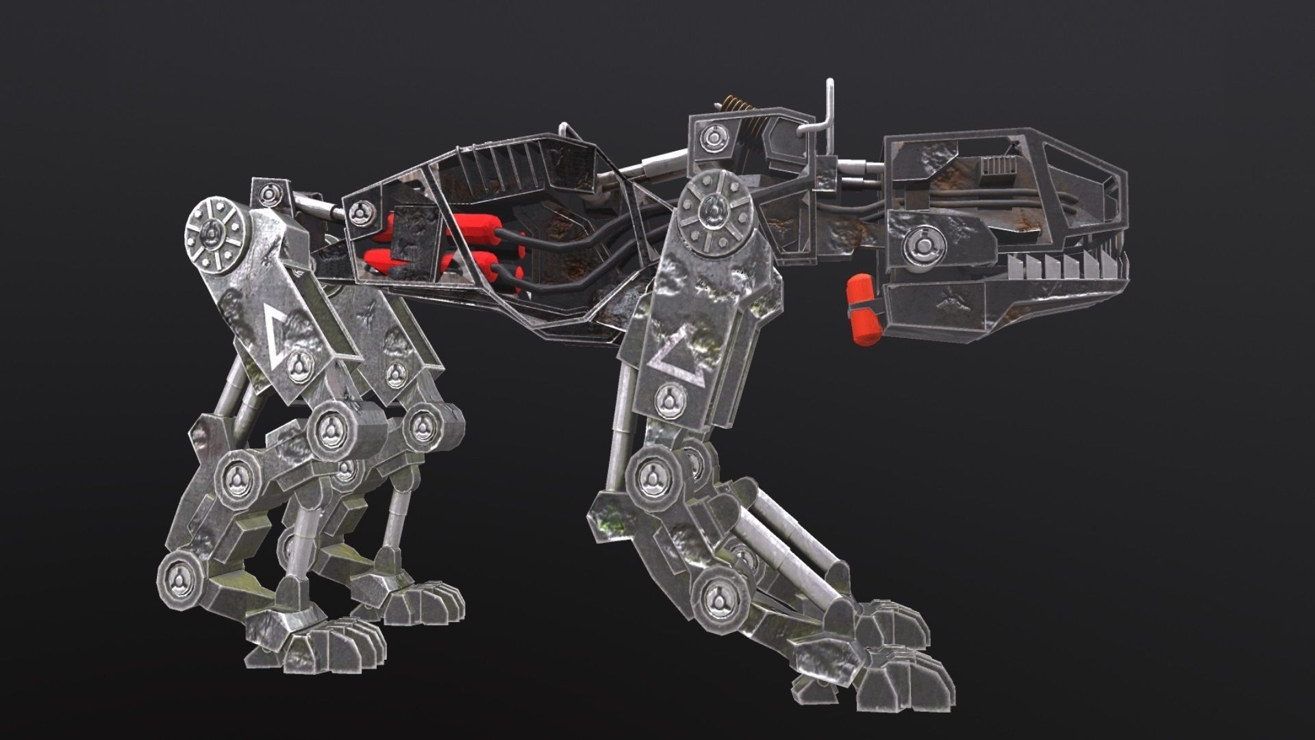 3D model WOLFENSTEIN PANZERHUND DOG PBR VR / AR / low-poly | CGTrader