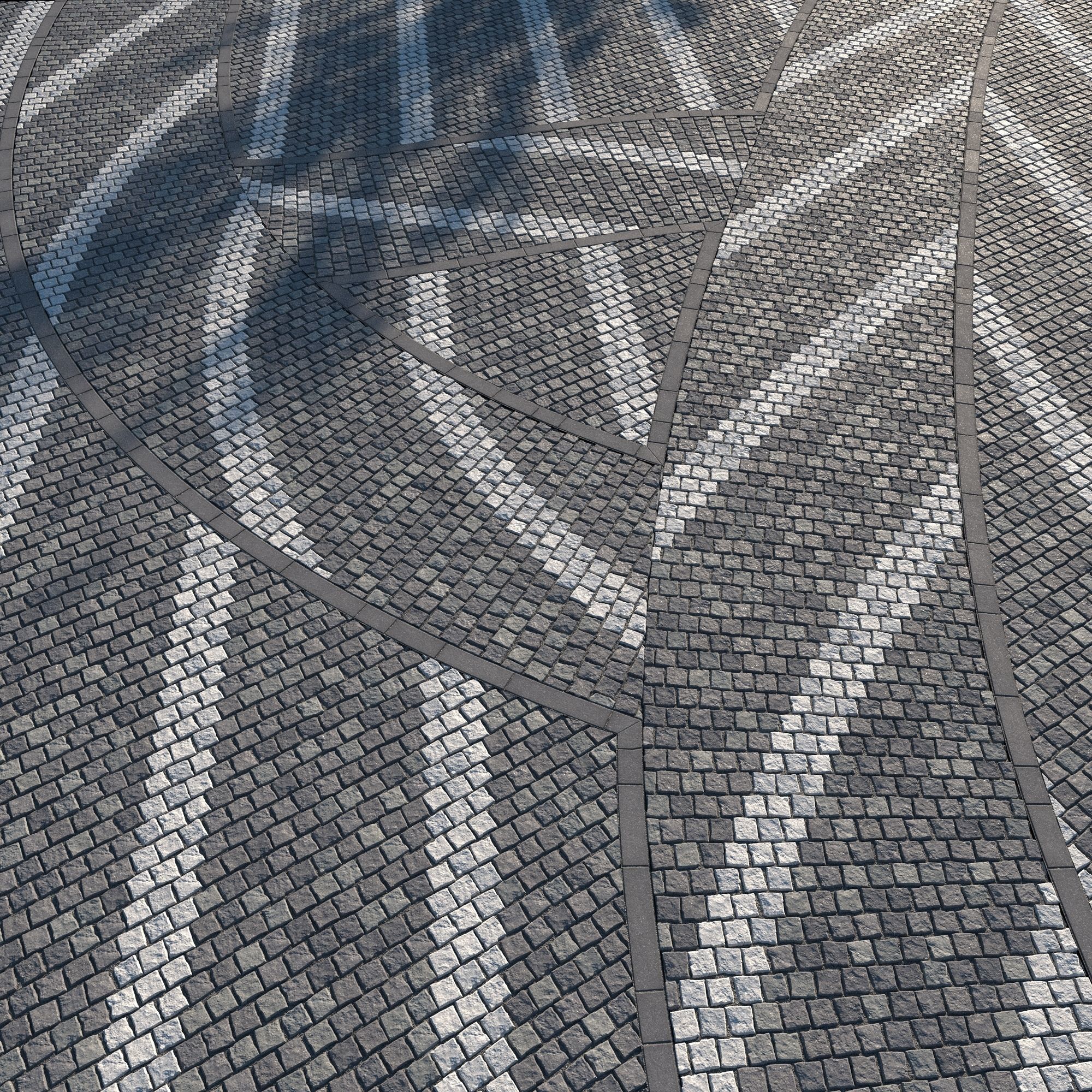 Texture 8K Large Area Cobblestone 03 - 3 Variatons VR / AR / low-poly ...