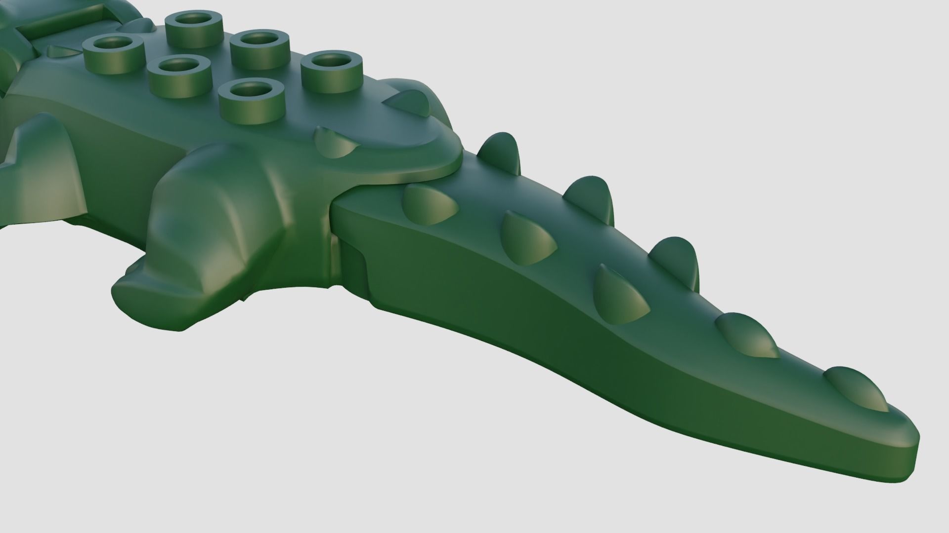 LEGO Alligatorfig 3D model rigged | CGTrader