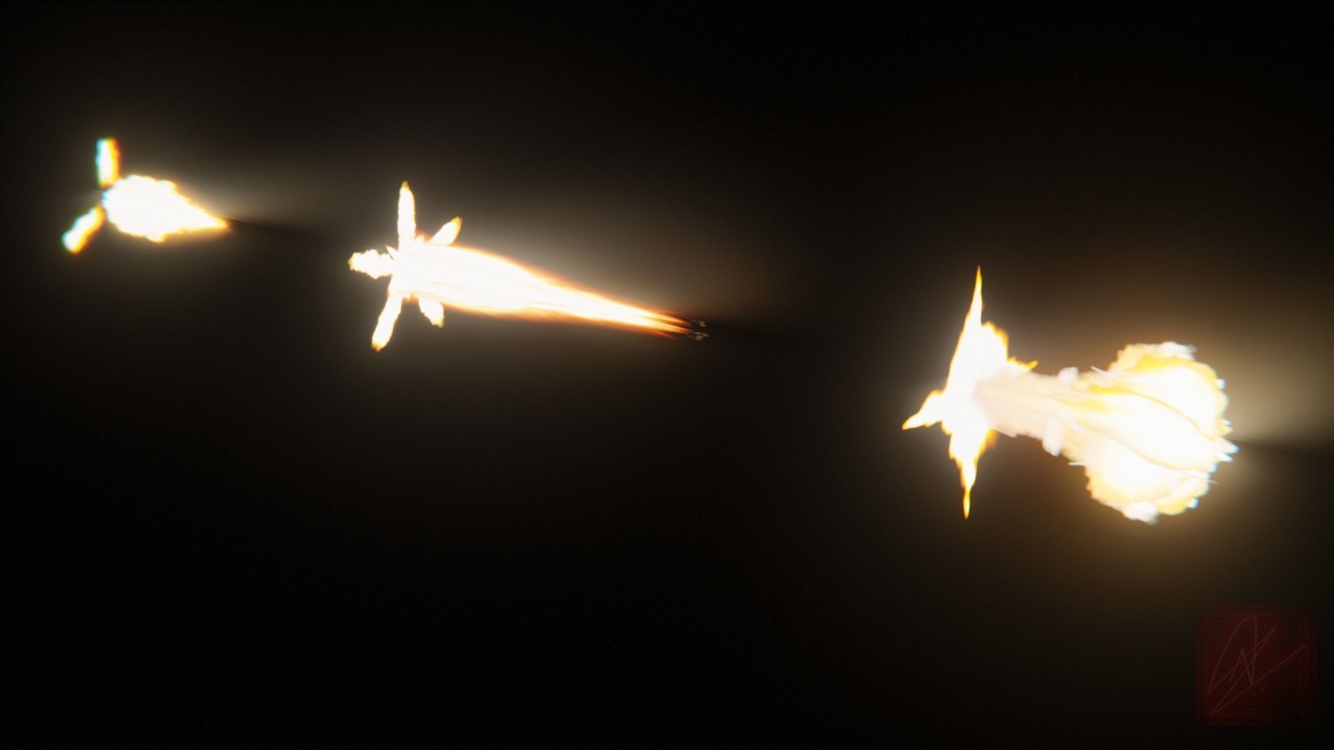 3D model Gun Muzzle Flash Asset Pack Low-poly 3D model VR / AR / low-poly | CGTrader