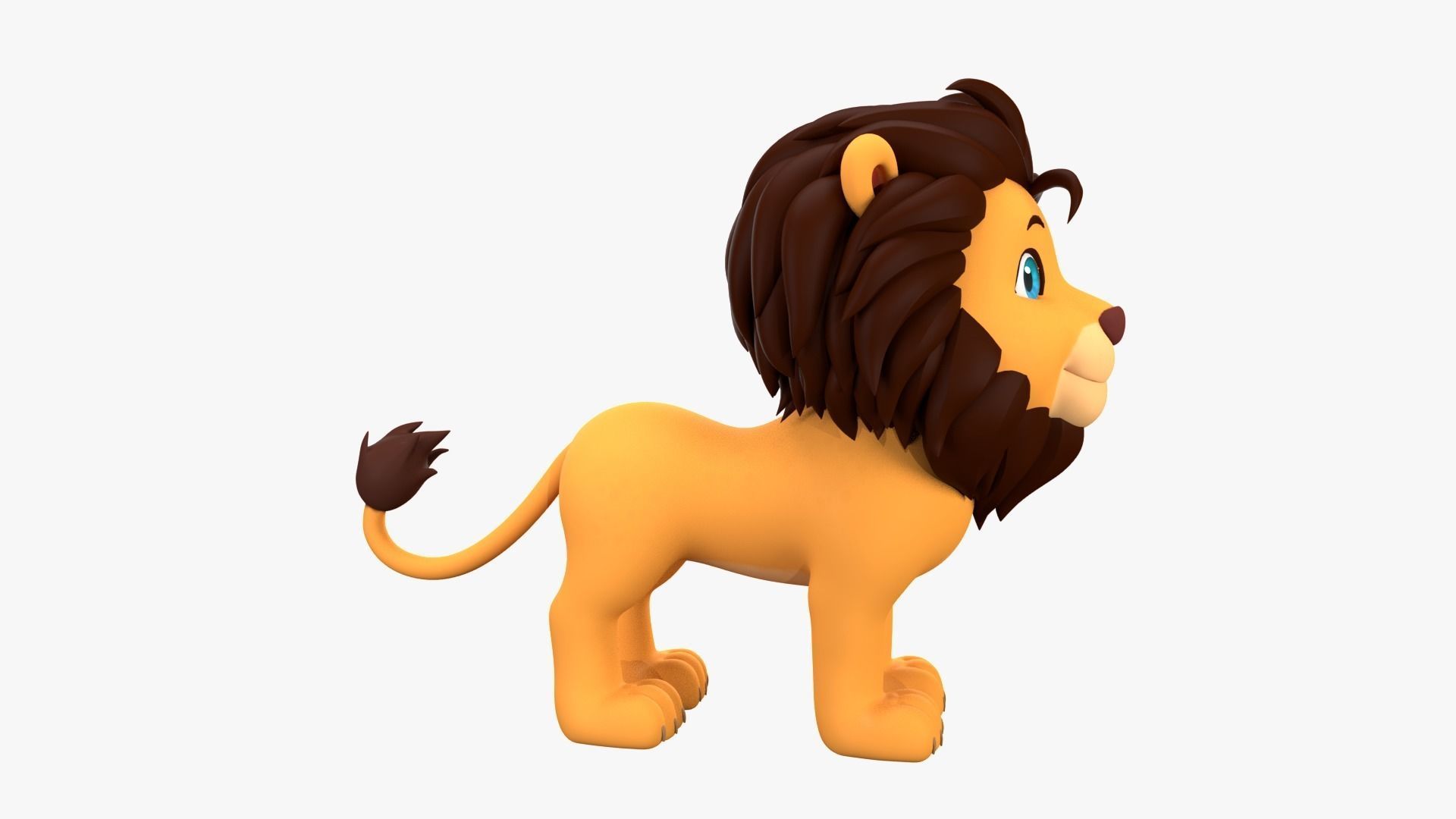 3D model Cartoon Lion VR / AR / low-poly | CGTrader