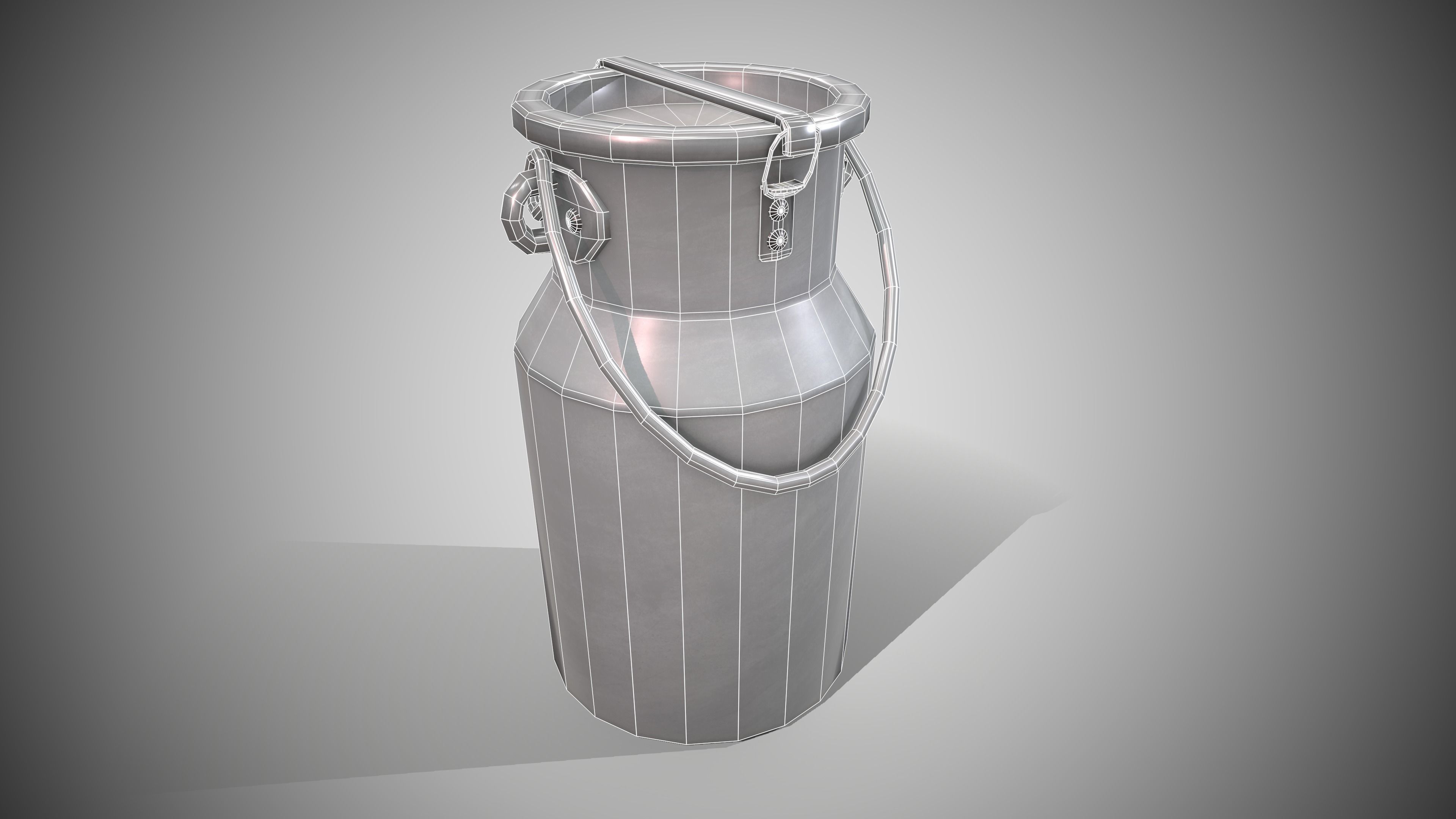 3D model MILK CAN CARTOON STYLIZED REALISTIC VR / AR / low-poly | CGTrader