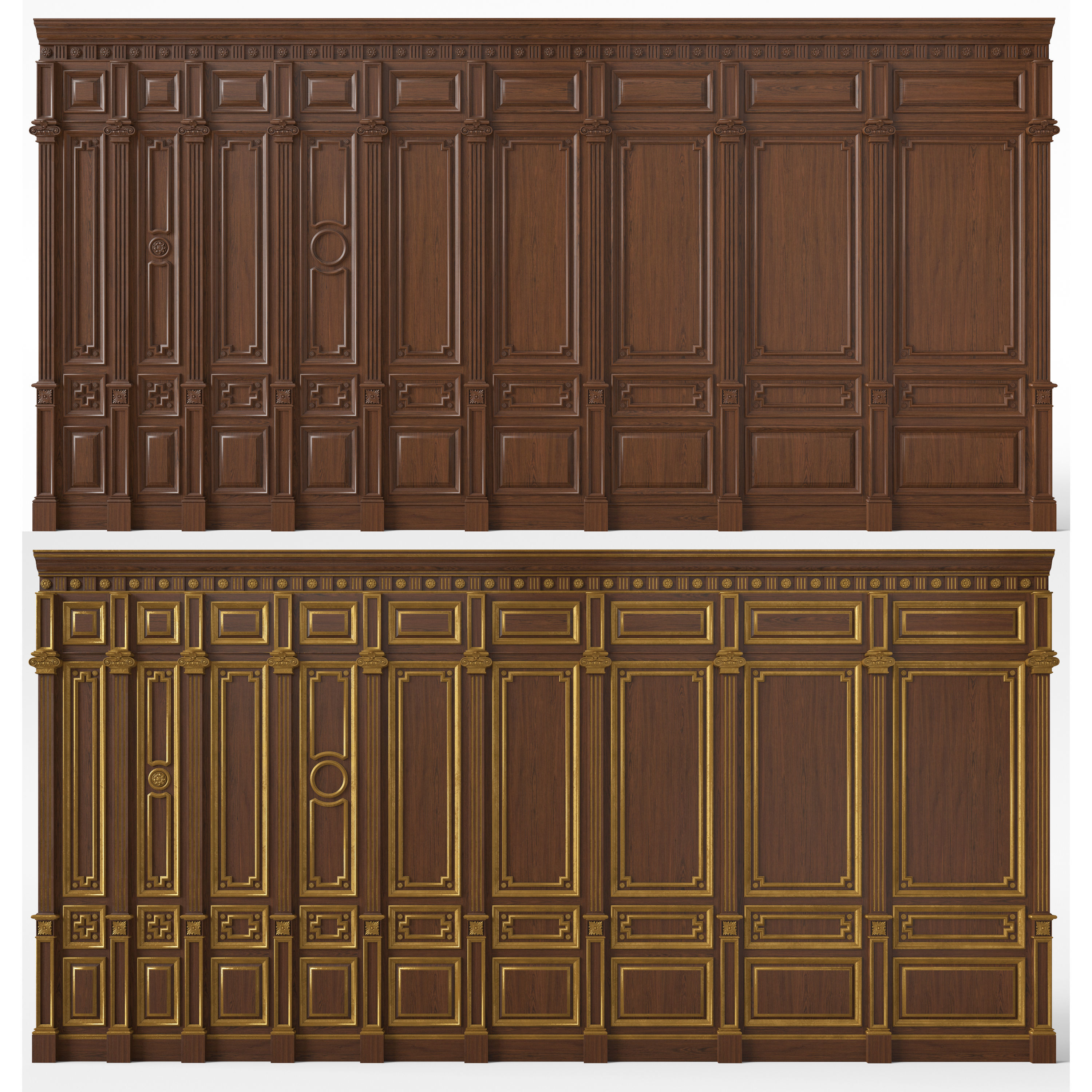 Wooden panel 03 01 3D model | CGTrader