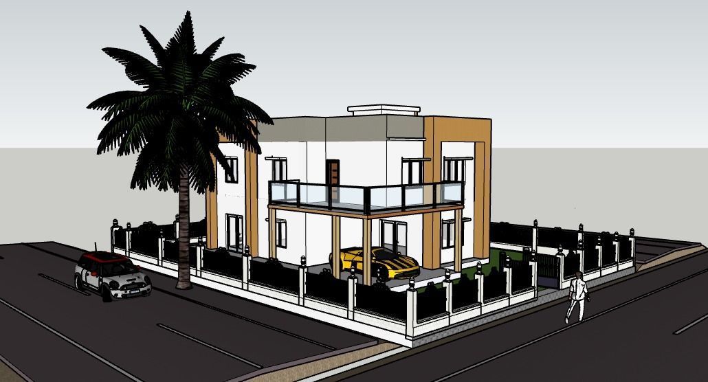 double story villa REVIT 3D model | CGTrader