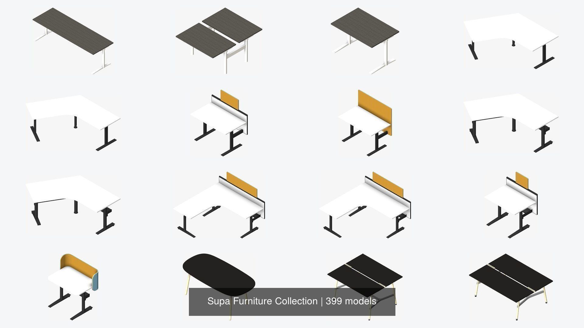 Supa Furniture Collection VR / AR / low-poly | CGTrader