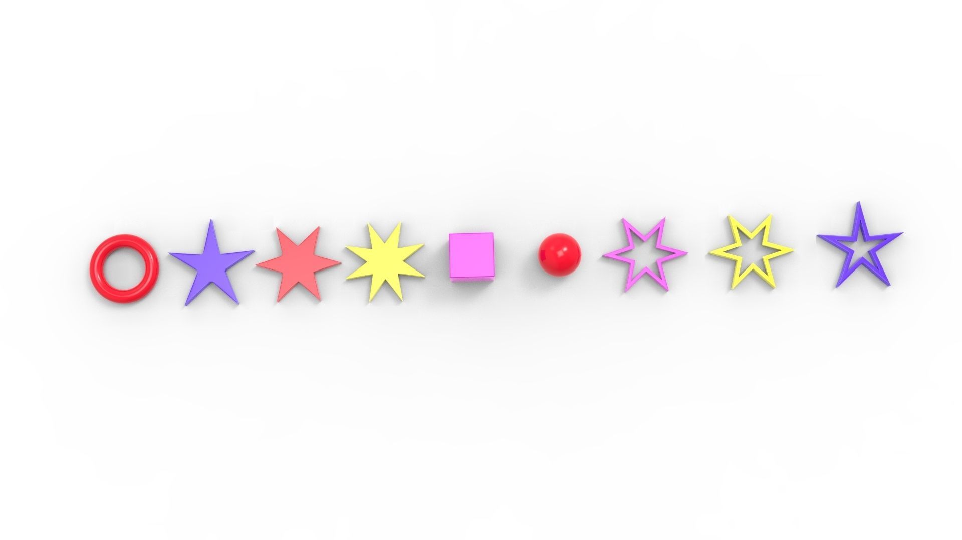 SHAPES-3D PRINTABLE free 3D model 3D printable | CGTrader