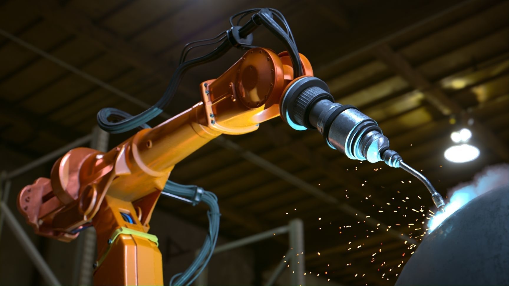 3D model Industrial Robot Welding VR / AR / low-poly | CGTrader
