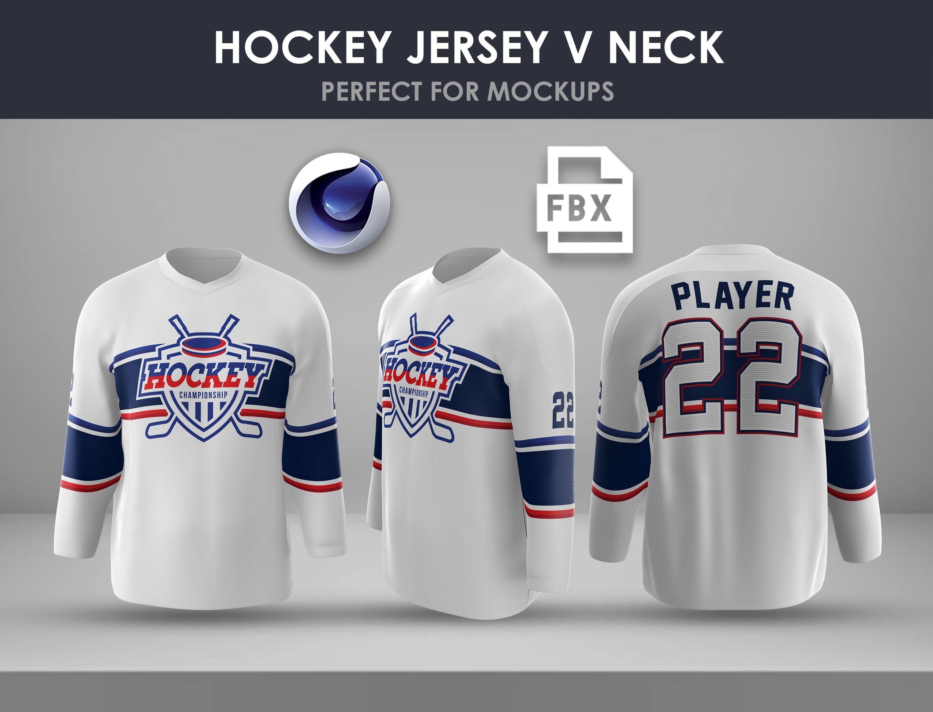 Hockey Jersey 3D model | CGTrader