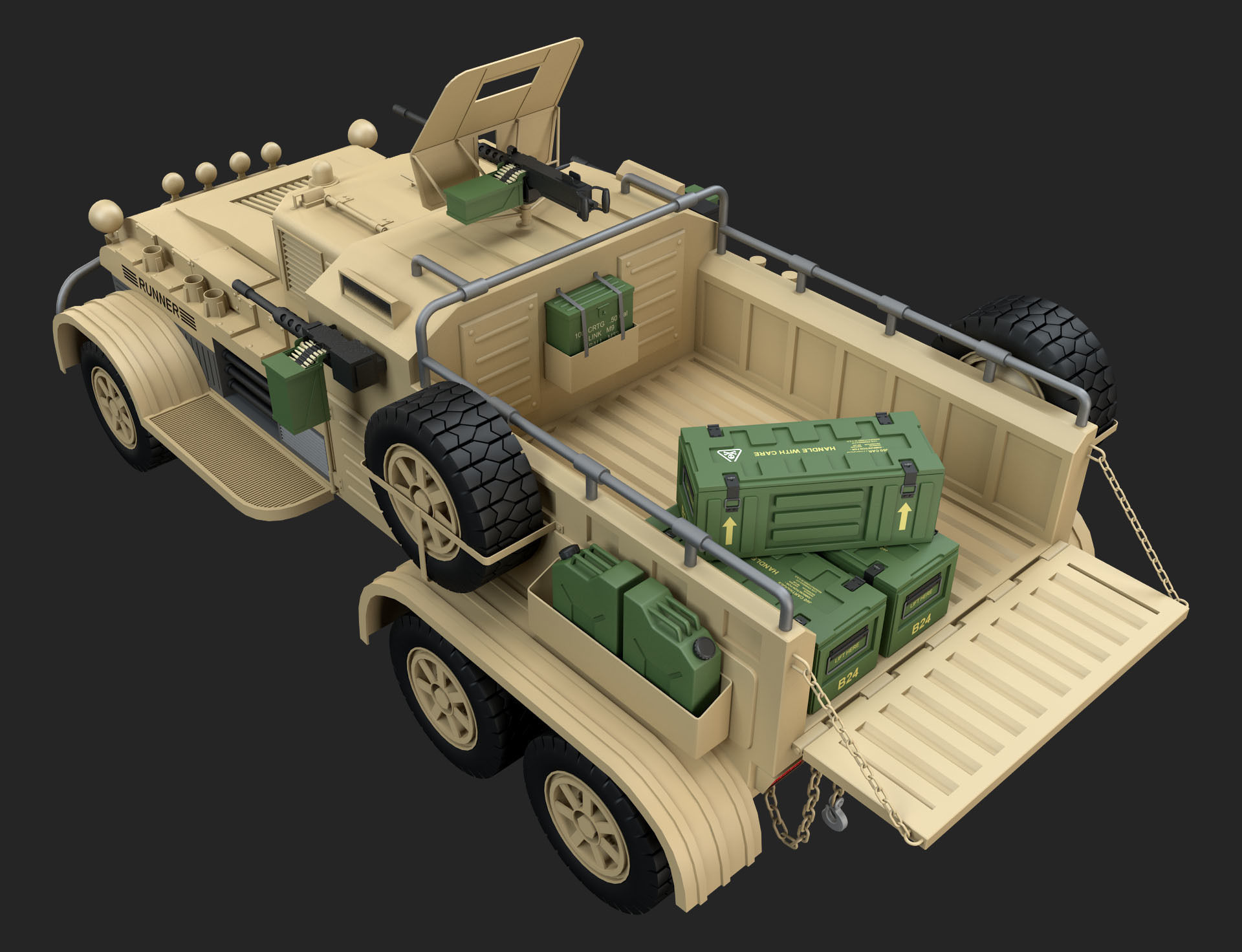 Desert Runner Concept 3D model | CGTrader