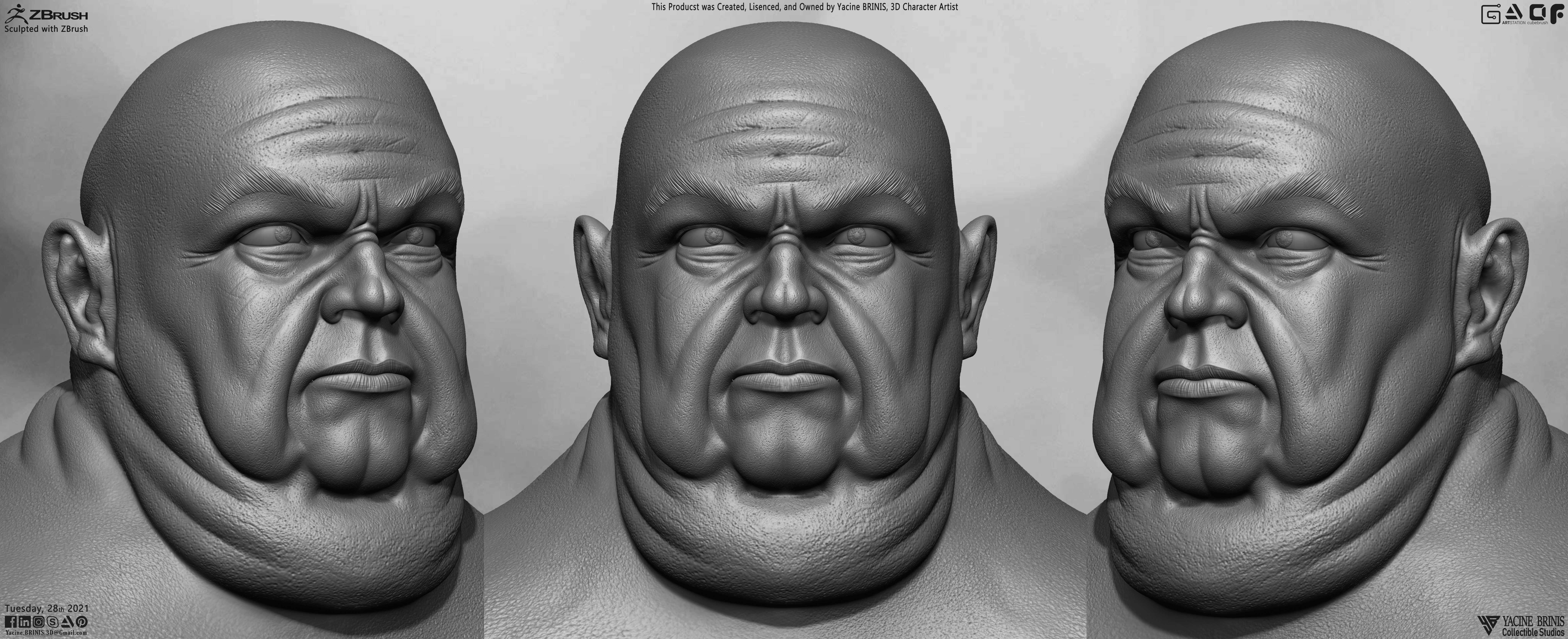 3D model Fat Man Base-mesh 3D Model VR / AR / low-poly | CGTrader