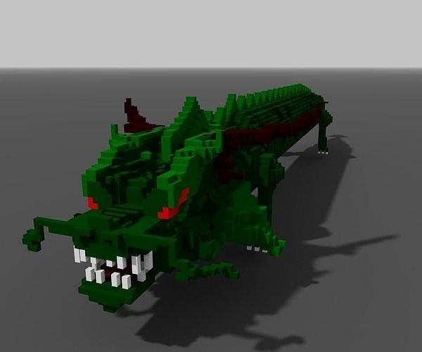3D model VOXEL DRAGON VR / AR / low-poly | CGTrader