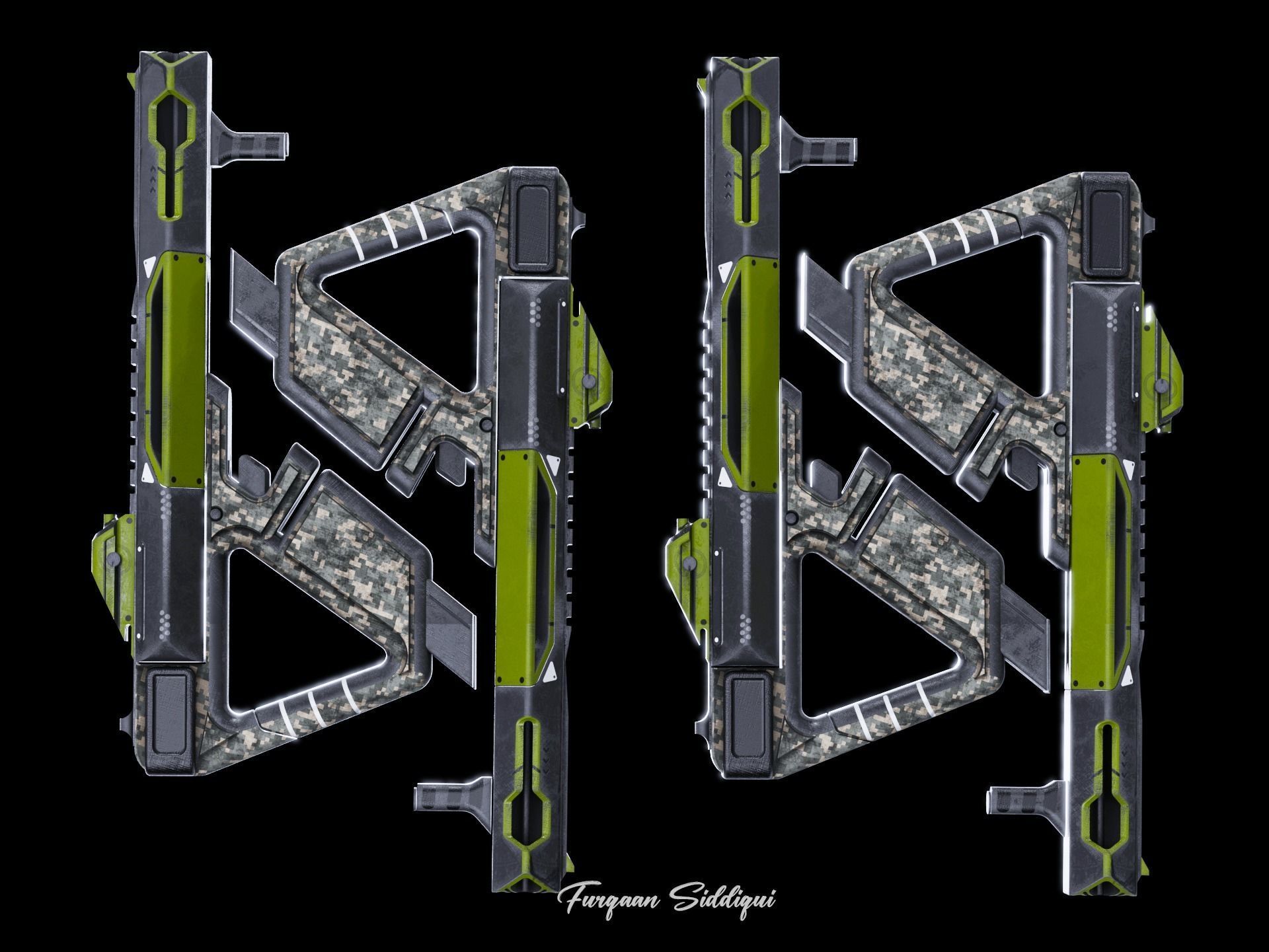 3D model Laser Beam Rifle VR / AR / low-poly | CGTrader