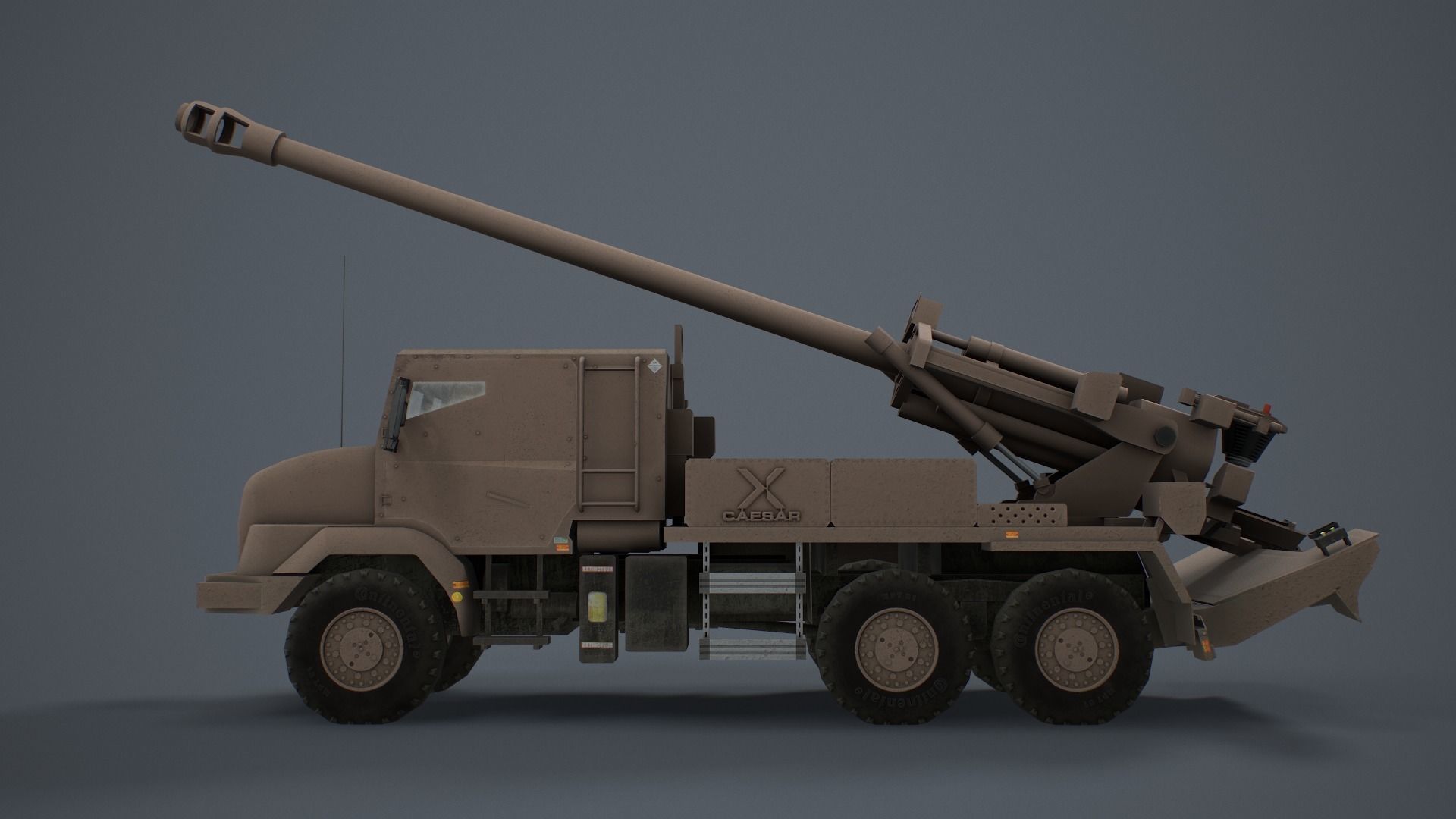 3D model Caesar Artillery Nexter VR / AR / low-poly | CGTrader