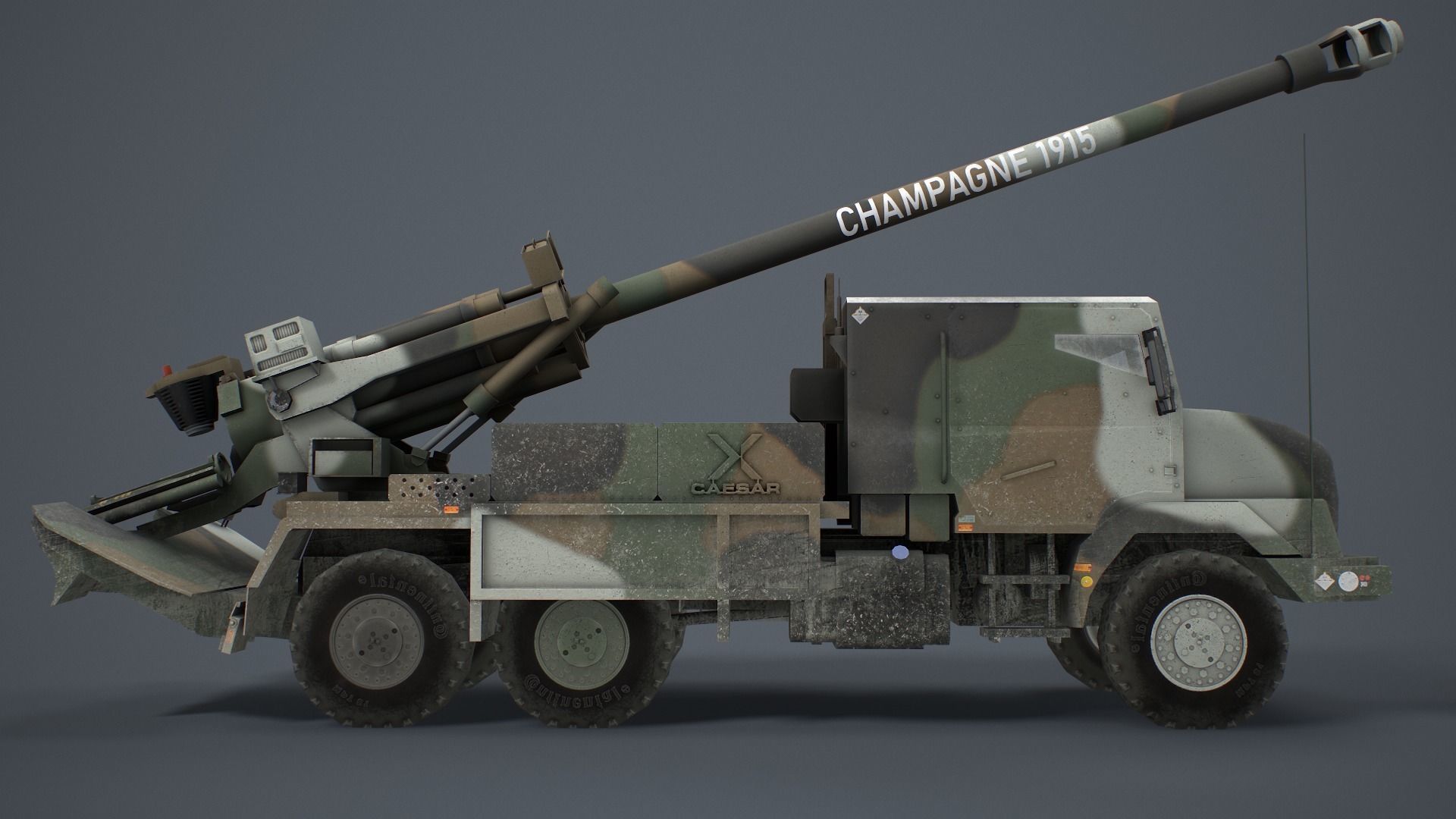 3D model Caesar Artillery Nexter VR / AR / low-poly | CGTrader