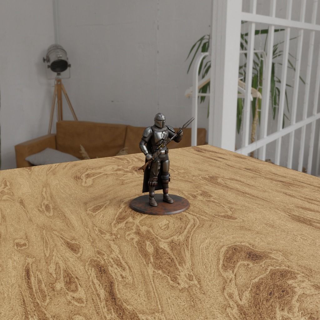 3D model The Mandalorian Mini-Figure VR / AR / low-poly | CGTrader