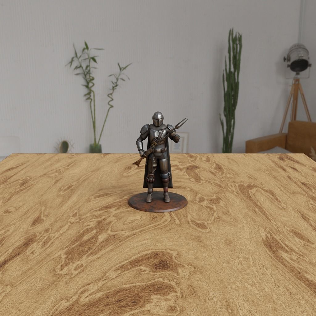 3D model The Mandalorian Mini-Figure VR / AR / low-poly | CGTrader