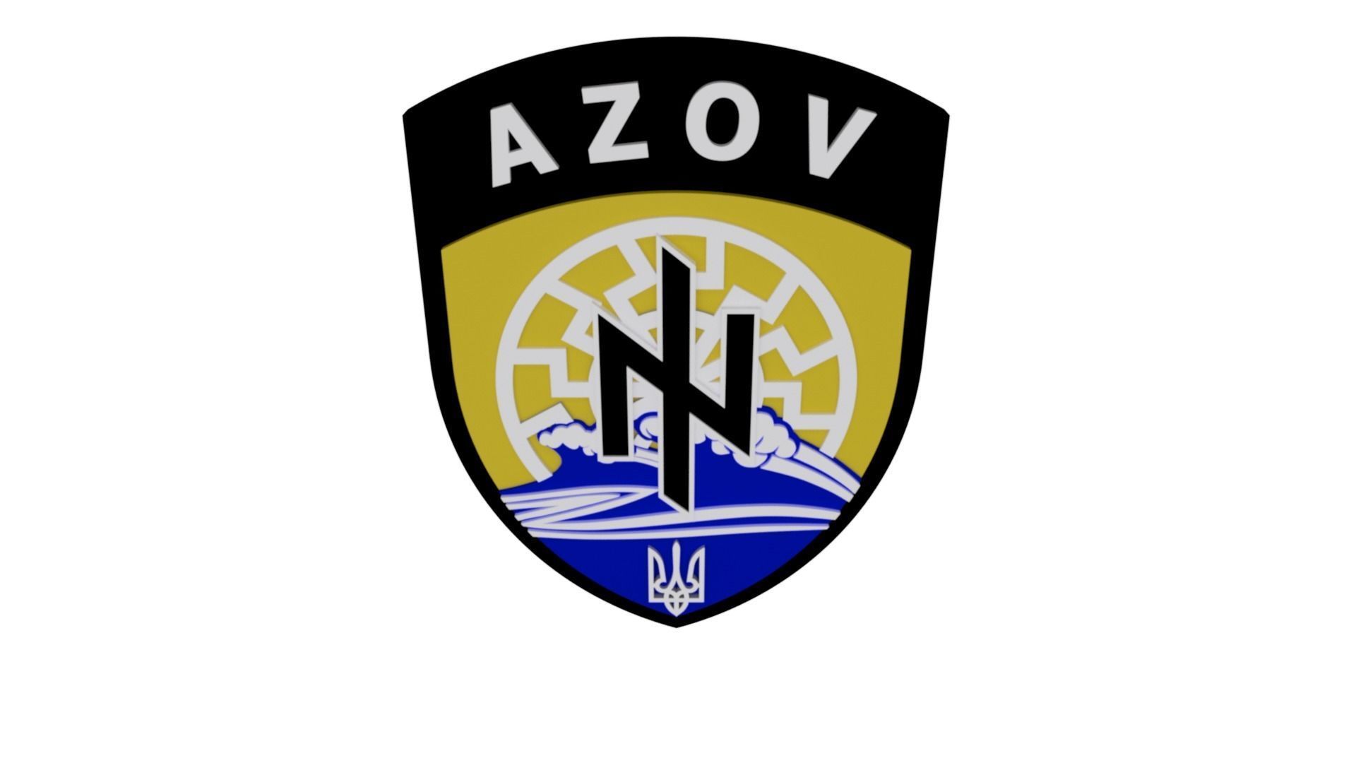 Emblem of the Azov Battalion 3D model 3D printable | CGTrader