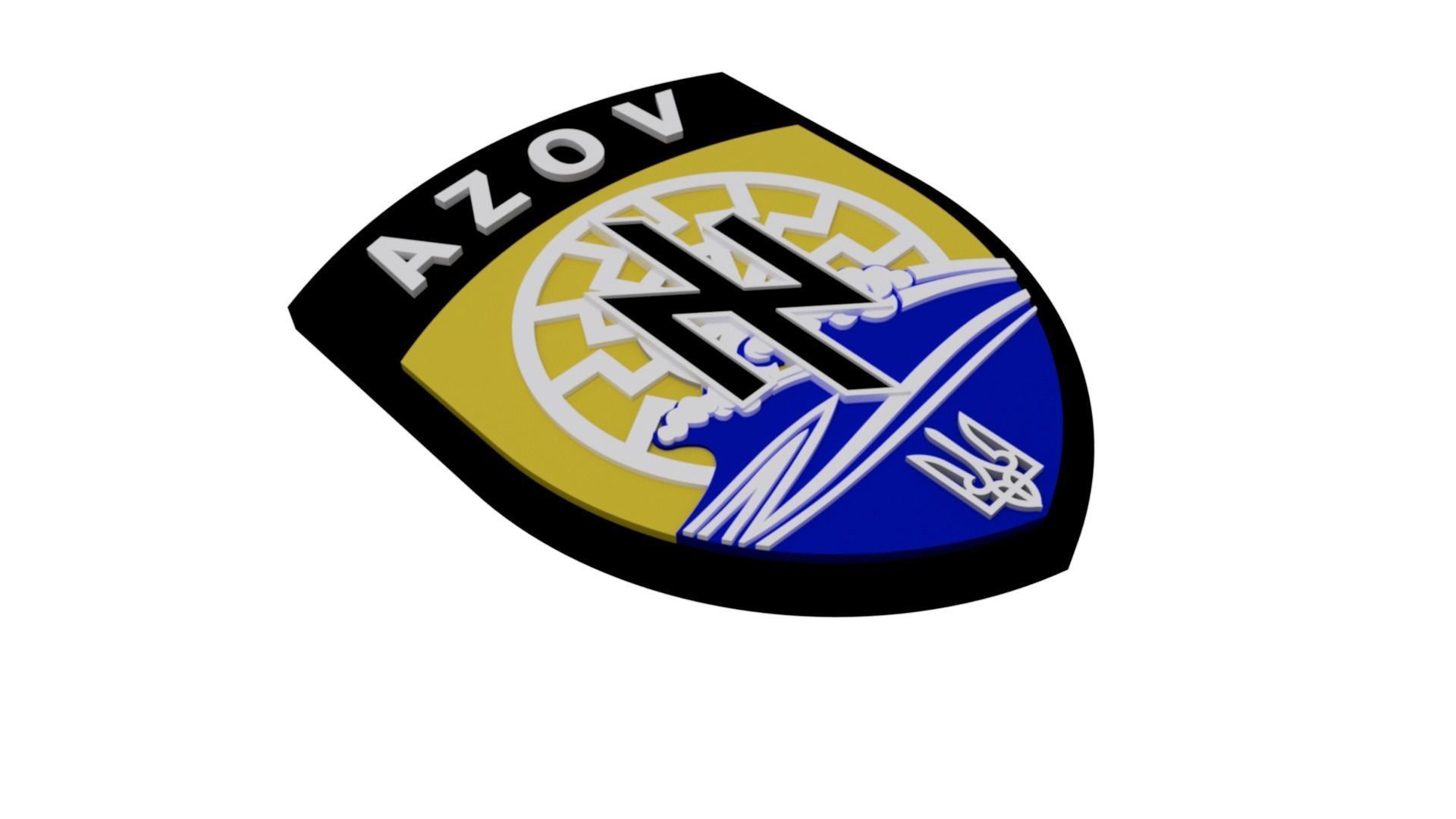 Emblem of the Azov Battalion 3D model 3D printable | CGTrader