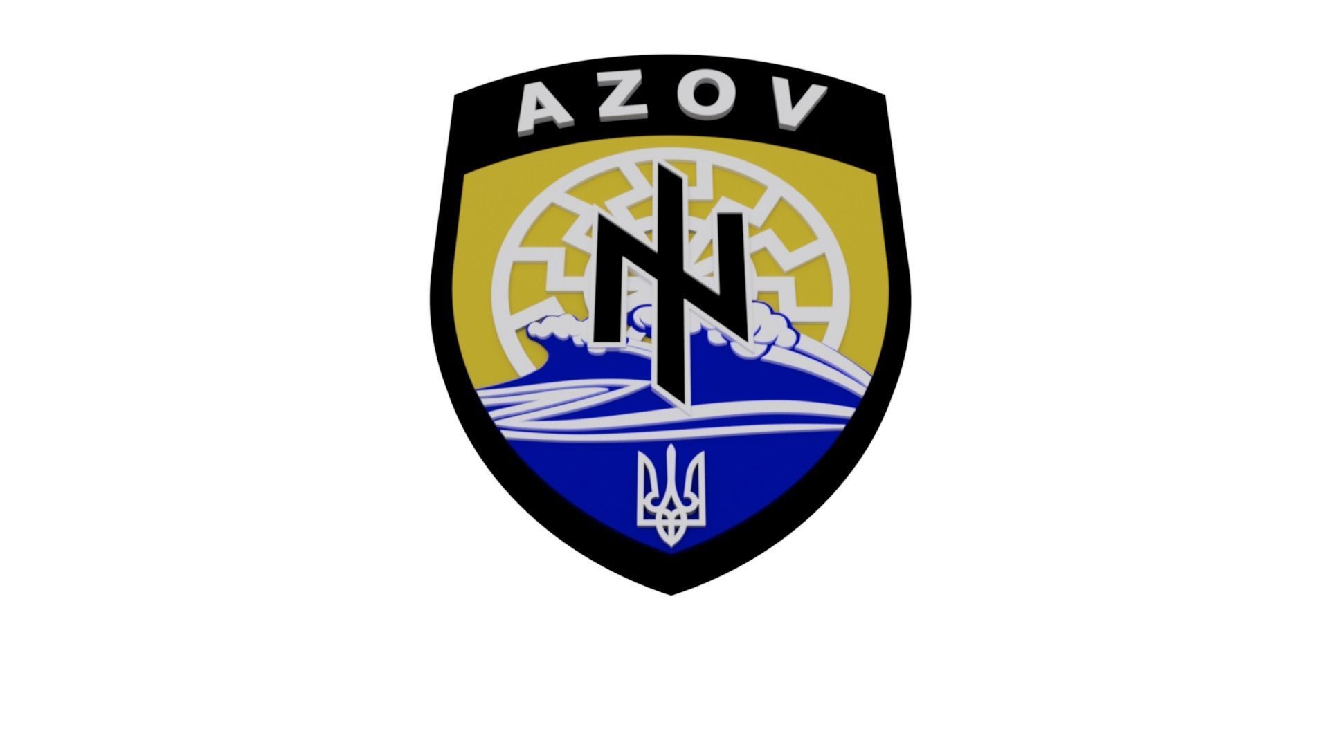 Emblem of the Azov Battalion 3D model 3D printable | CGTrader