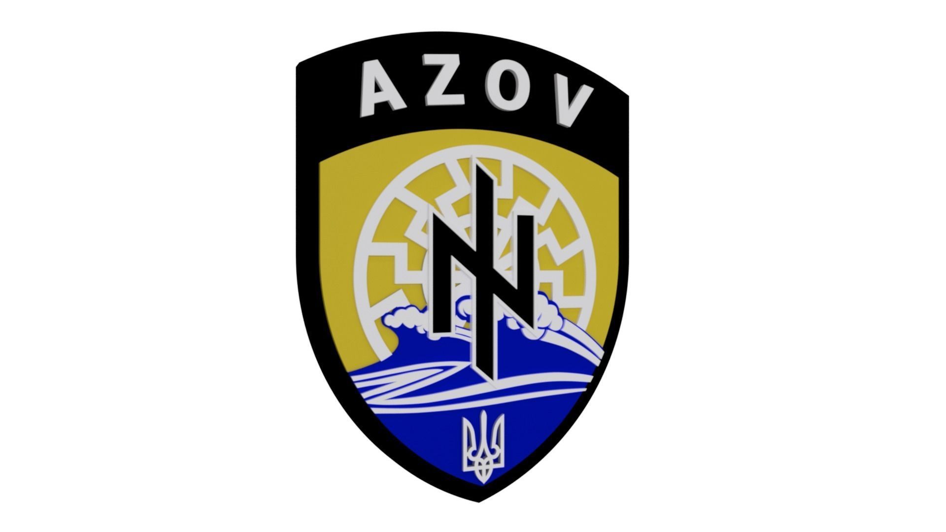 Emblem of the Azov Battalion 3D model 3D printable | CGTrader