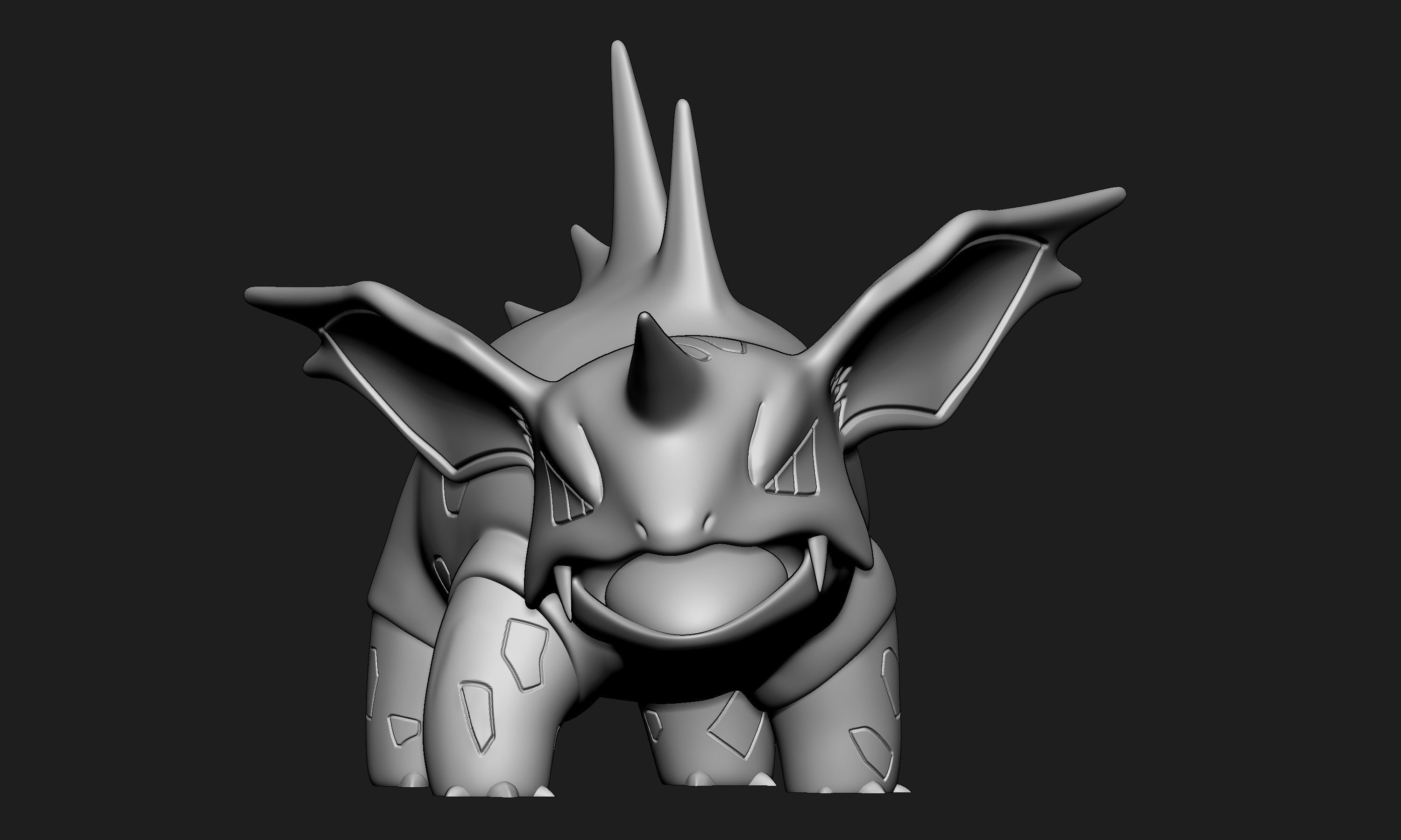 Pokemon - Nidoran Male Nidorino and Nidoking with 2 poses 3D model 3D printable | CGTrader