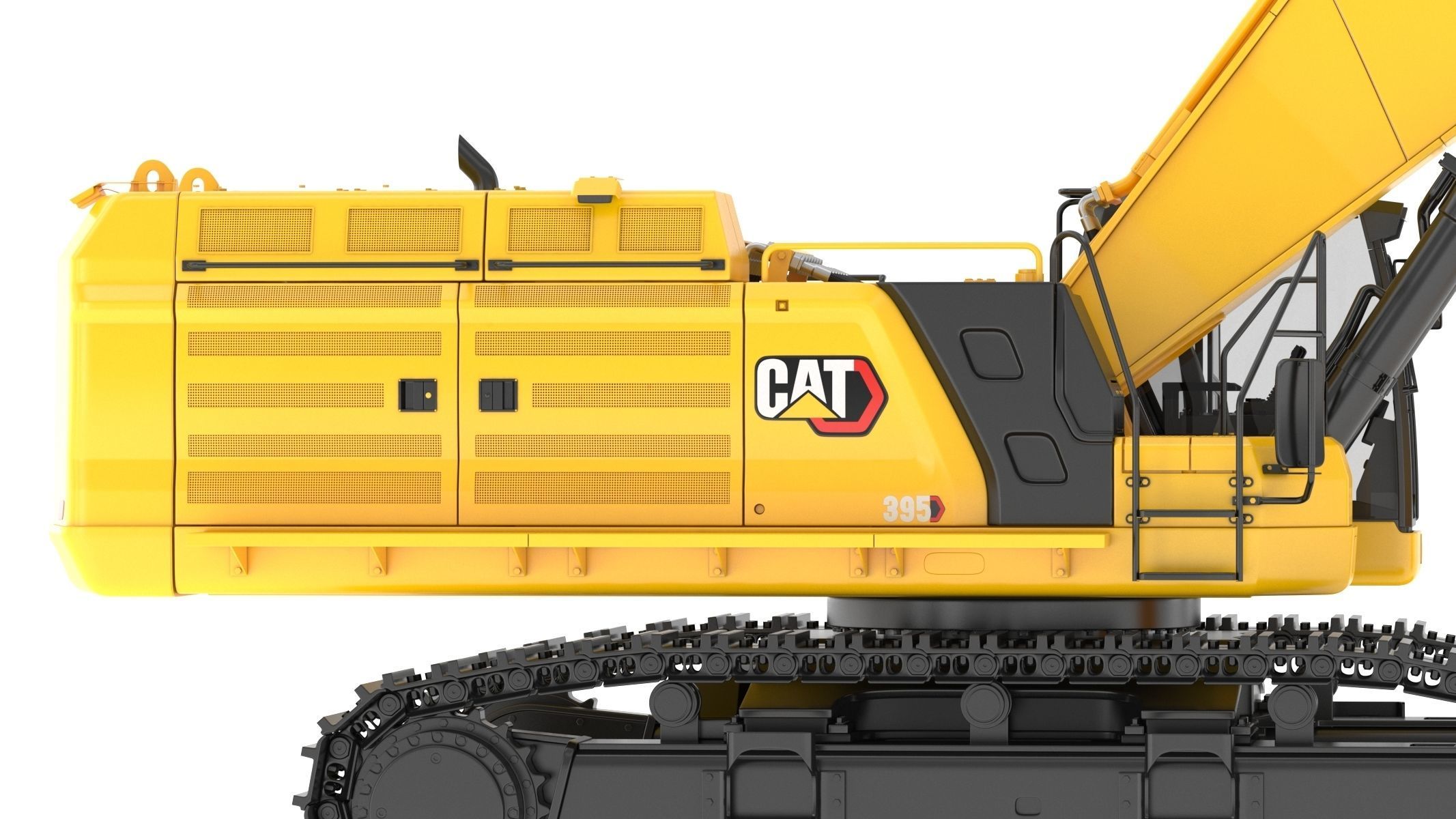 CAT 395 Hydraulic Excavator Tier 4 3D model | CGTrader