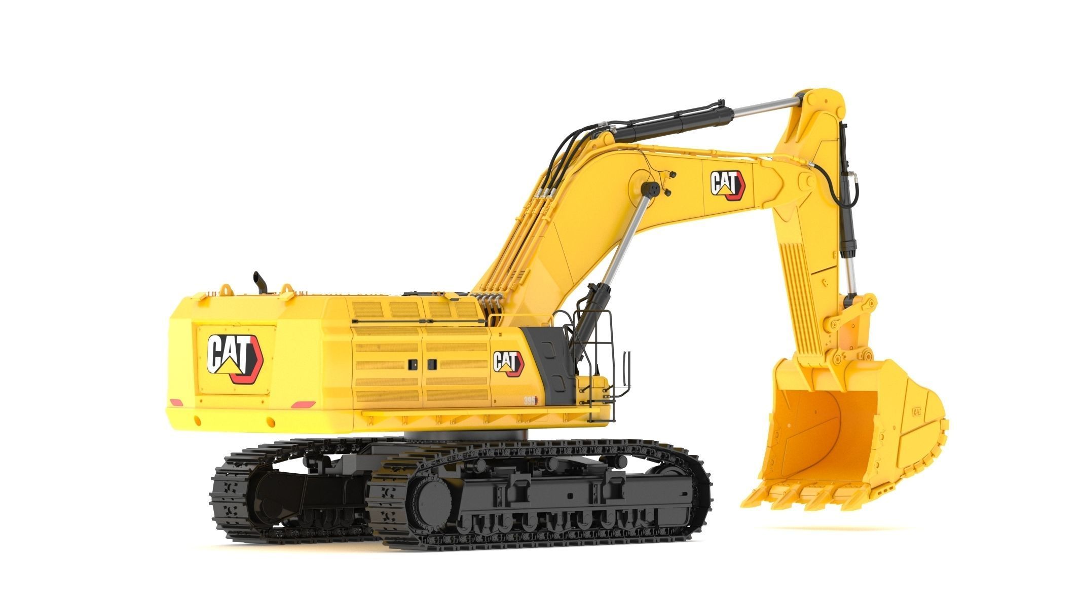 CAT 395 Hydraulic Excavator Tier 4 3D model | CGTrader