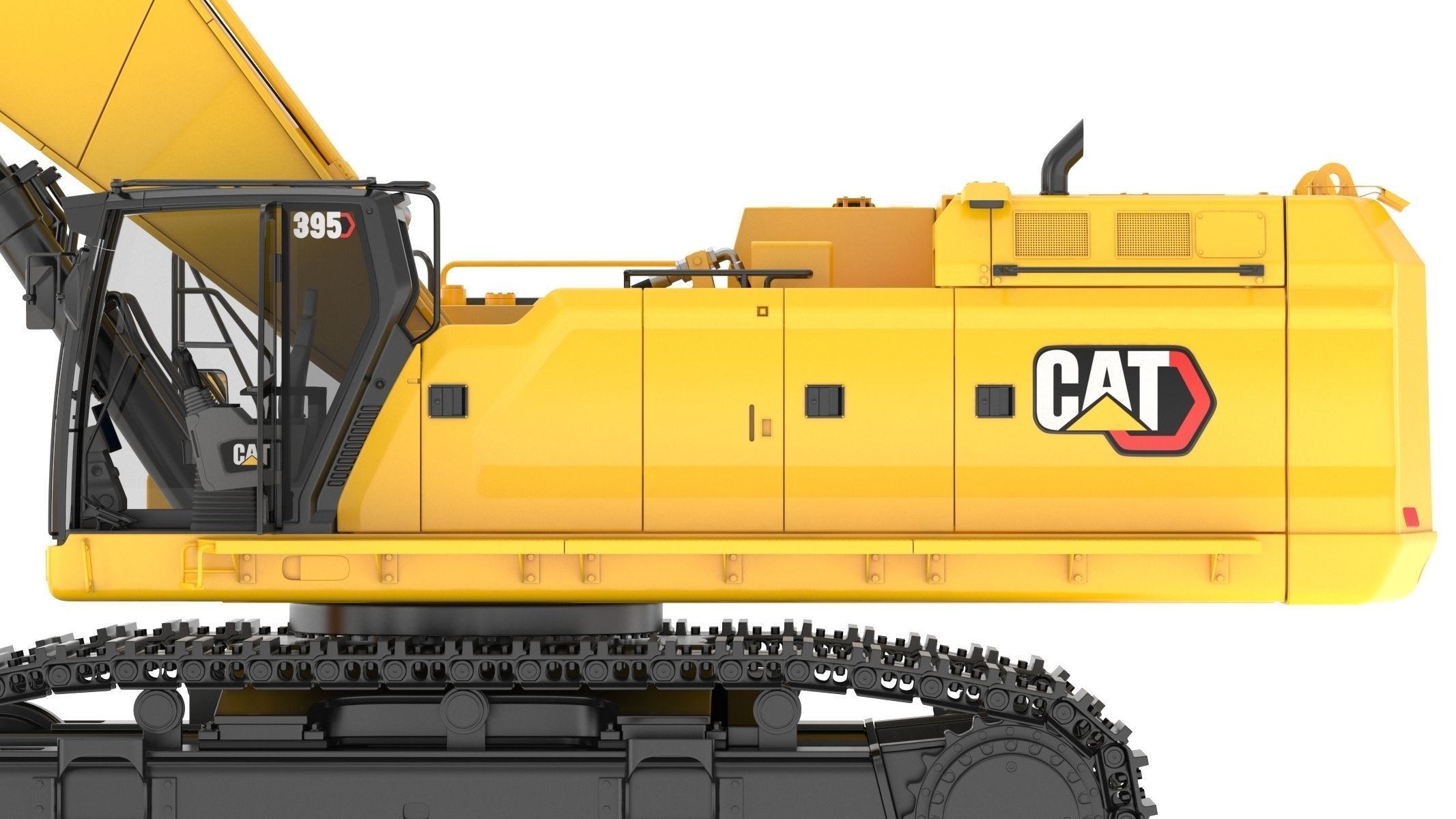 CAT 395 Hydraulic Excavator Tier 4 3D model | CGTrader
