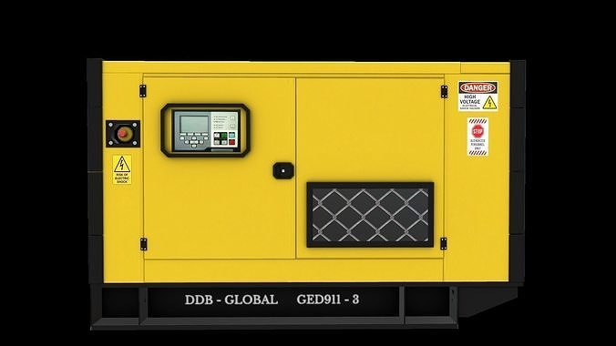 3D model Power Generator 3d Model Low Poly VR / AR / low-poly | CGTrader