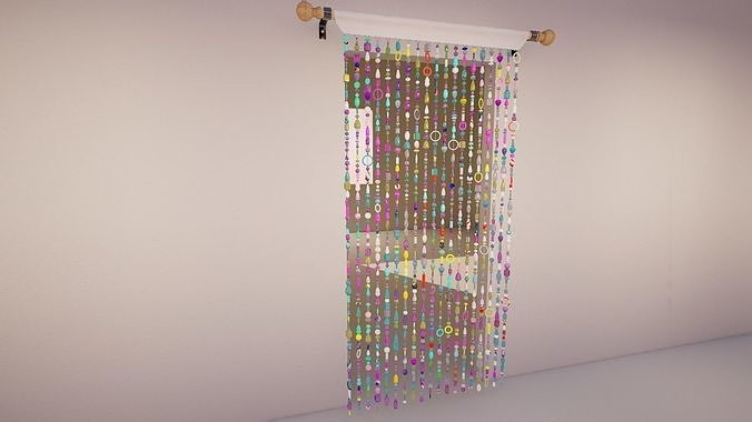 Beaded curtain 3D model | CGTrader
