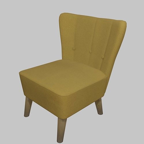 Modern Mustard Lounge Chair 3D model | CGTrader