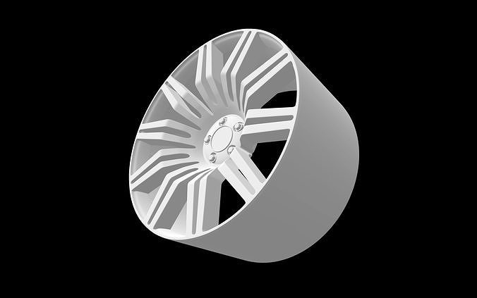 Bavarian style 172 scalable and printable rims 3D model 3D printable ...