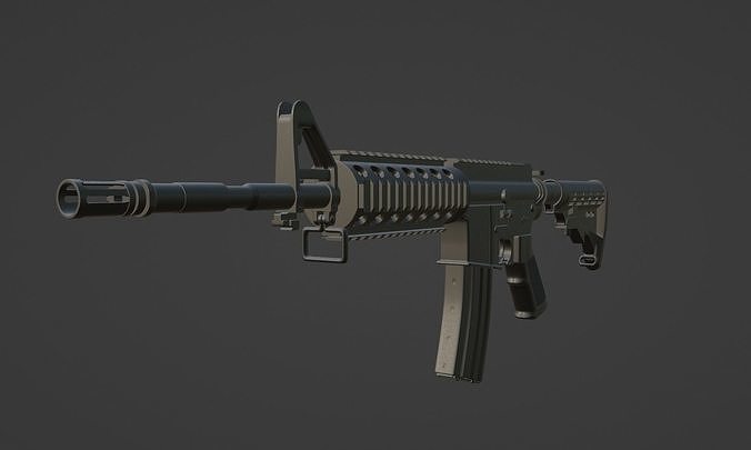 3D model Game Ready Rigged M4 Gun VR / AR / low-poly | CGTrader