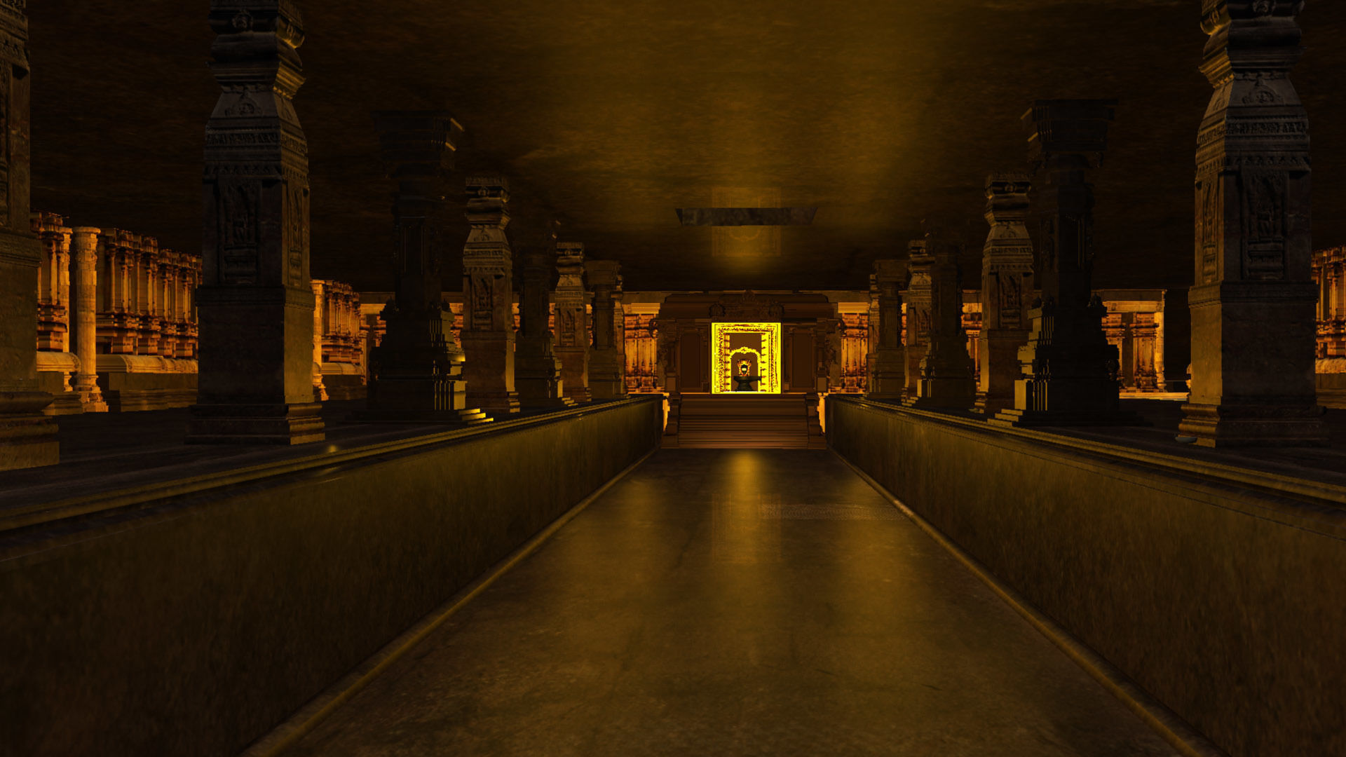 Lord Shiva temple interior 3D model | CGTrader