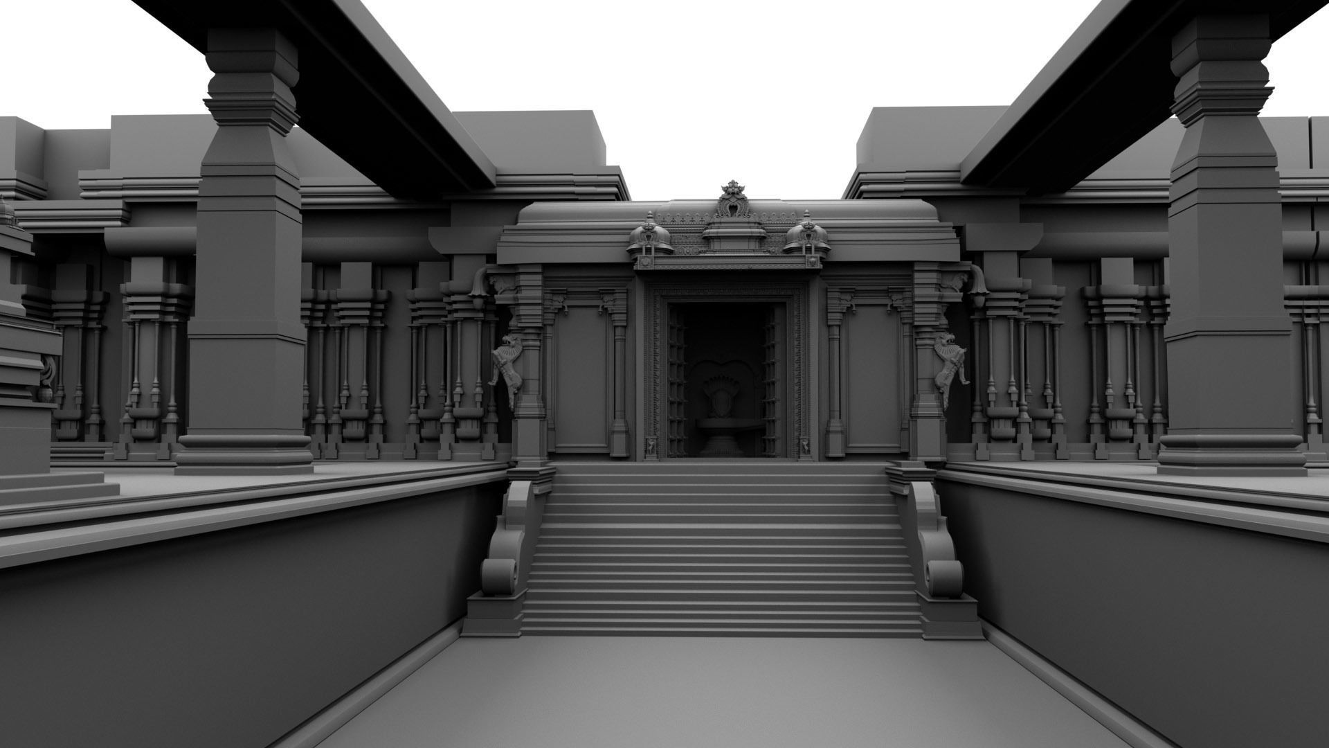 Lord Shiva temple interior 3D model | CGTrader