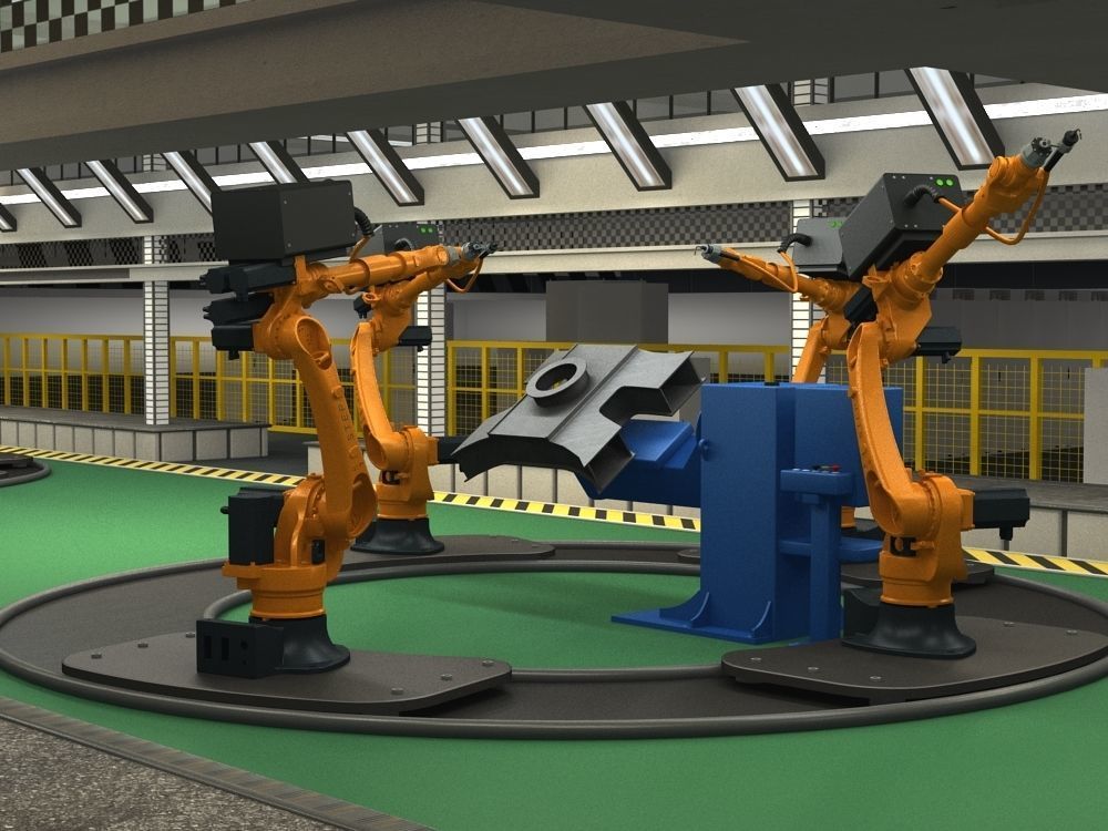 Workshop Automatic Manipulator Equipment 3D model | CGTrader