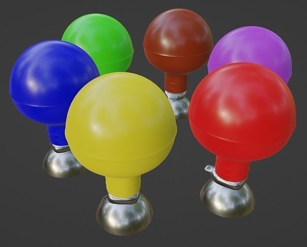 ECG Electrode free VR / AR / low-poly 3D model | CGTrader