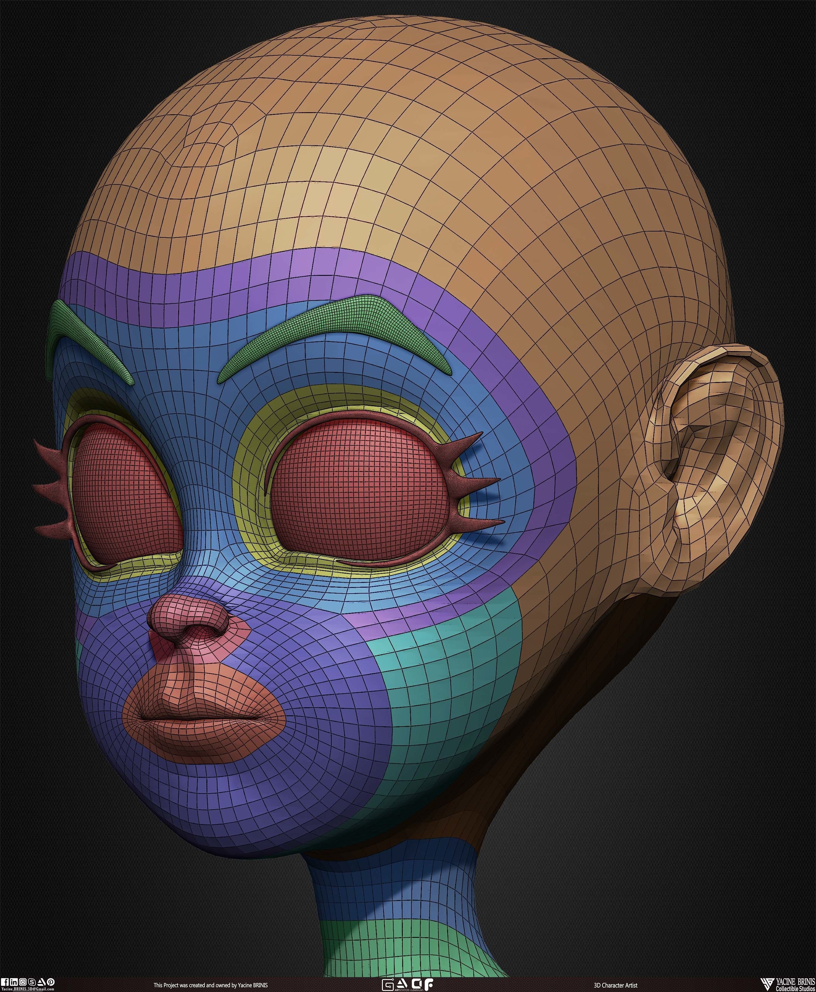 3D model Female Anime Base-mesh 3D Model Vol 03 VR / AR / low-poly ...