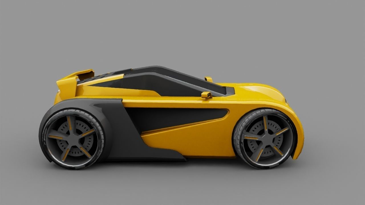 SUPER CAR rigged 3D model rigged | CGTrader