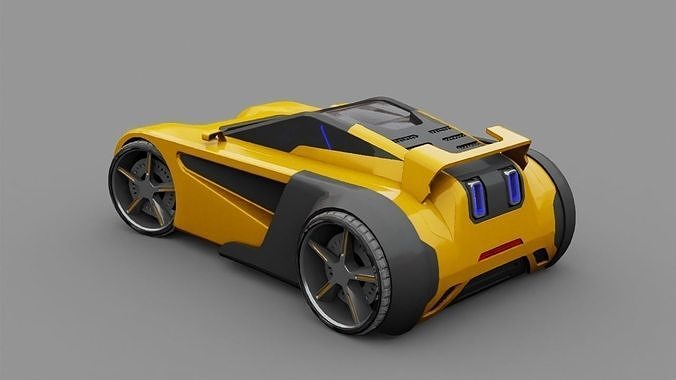 SUPER CAR rigged 3D model rigged | CGTrader