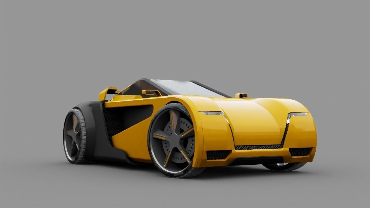 SUPER CAR rigged 3D model rigged | CGTrader