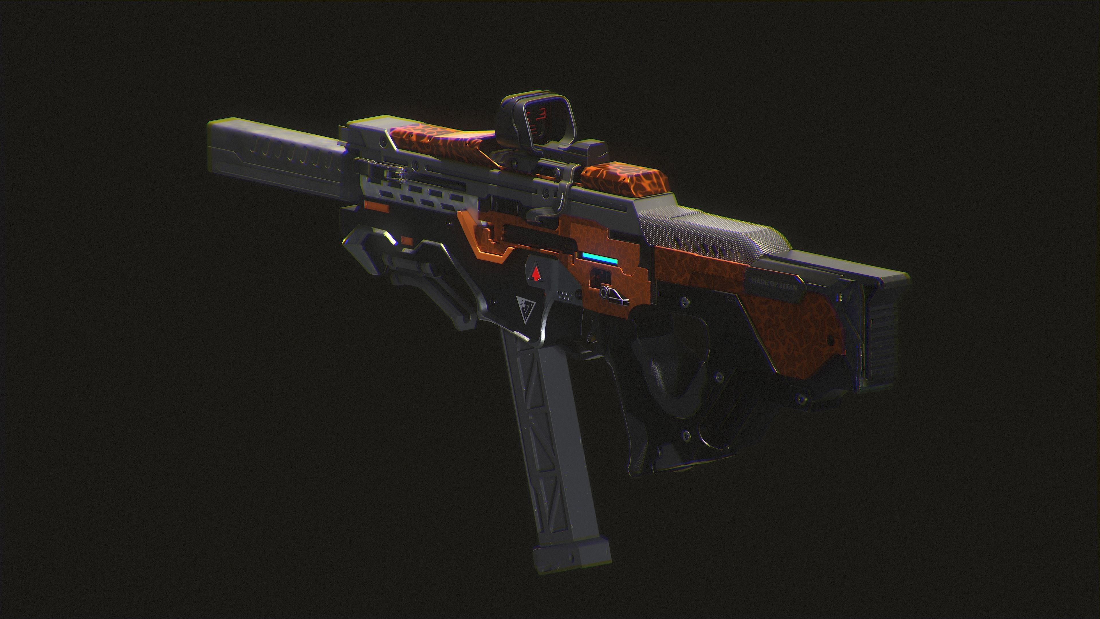 3D model SCI -FI SMG UMP VR / AR / low-poly | CGTrader